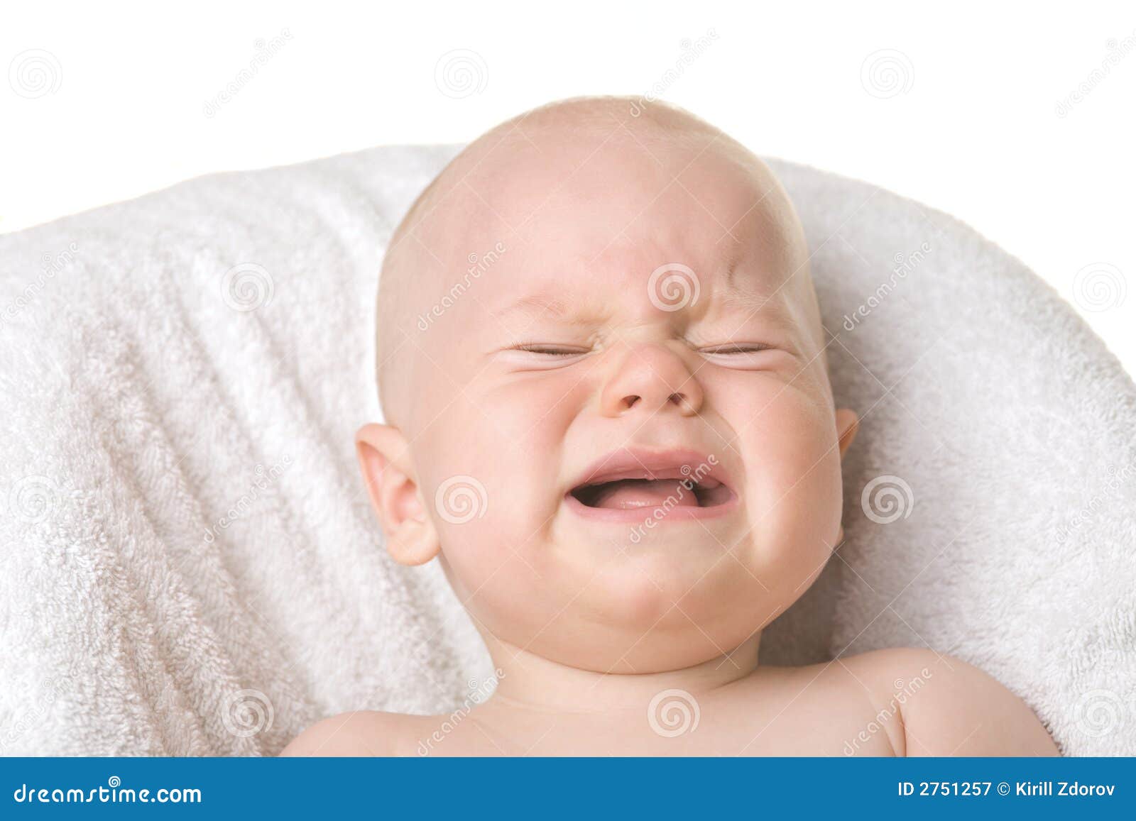 Crying baby stock image. Image of isolated, sound, horizontal - 2751257