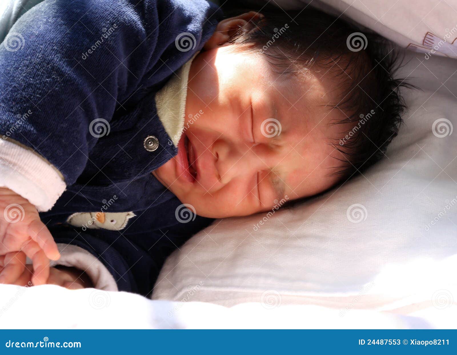 Crying baby boy stock image. Image of family, happy, parent - 24487553