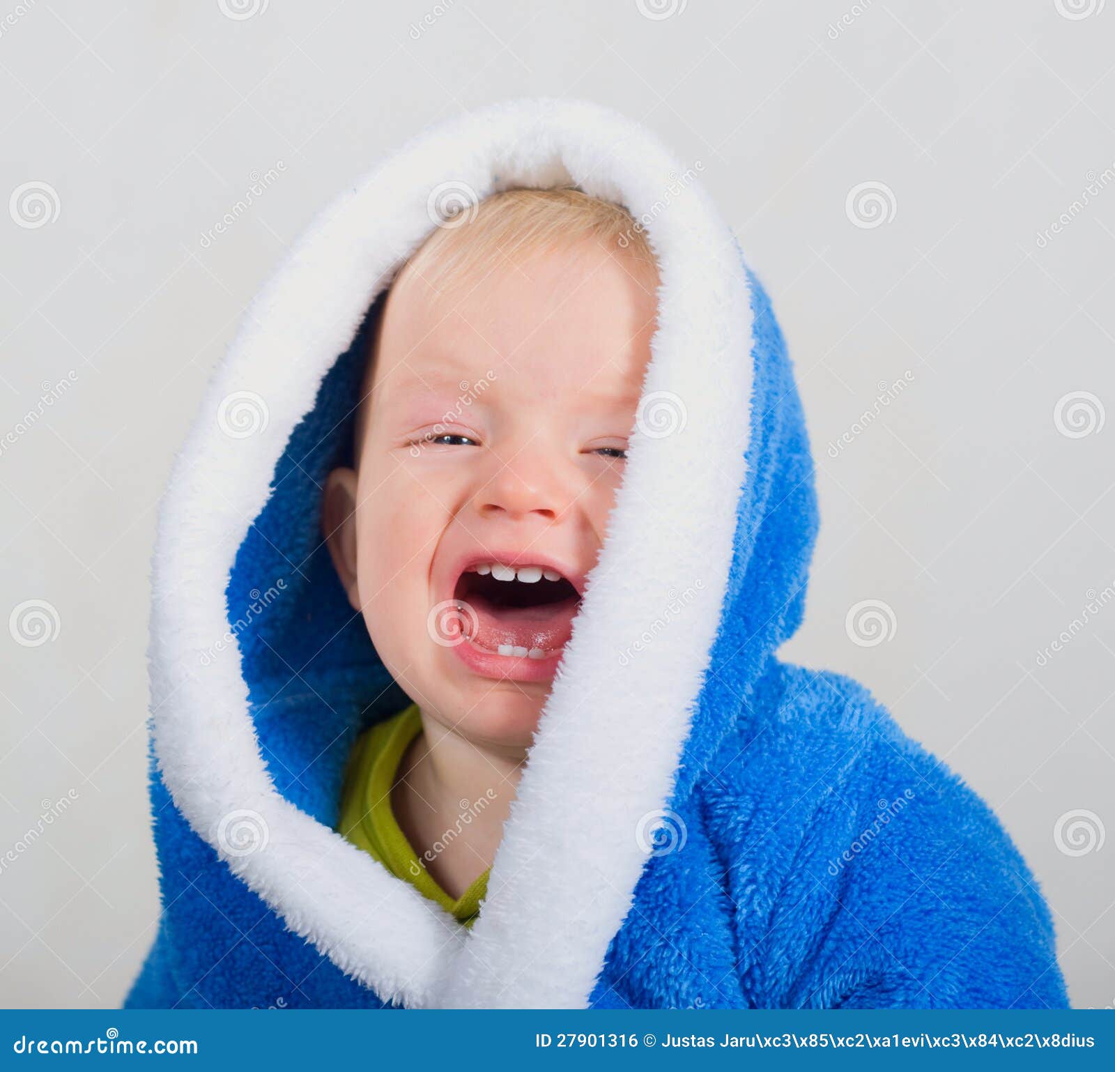Crying baby boy stock photo. Image of blue, cute, child - 27901316