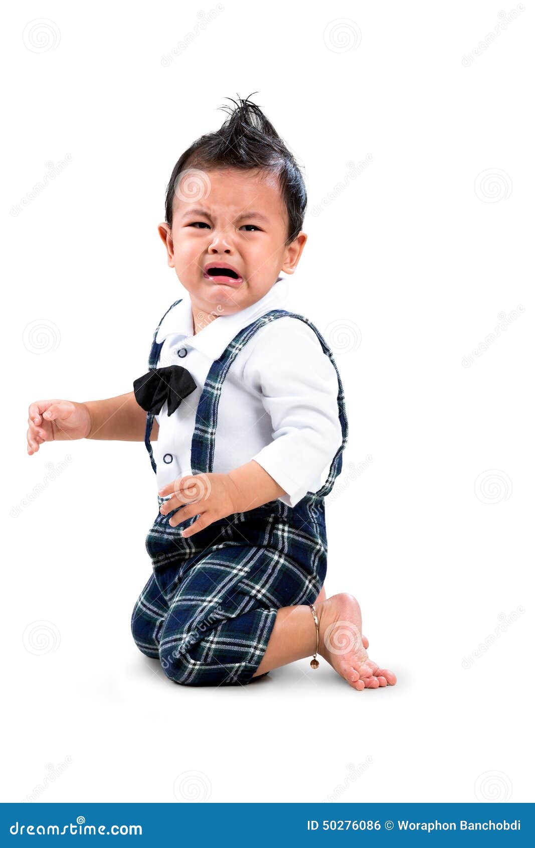 Crying baby boy stock photo. Image of expression, floor - 50276086