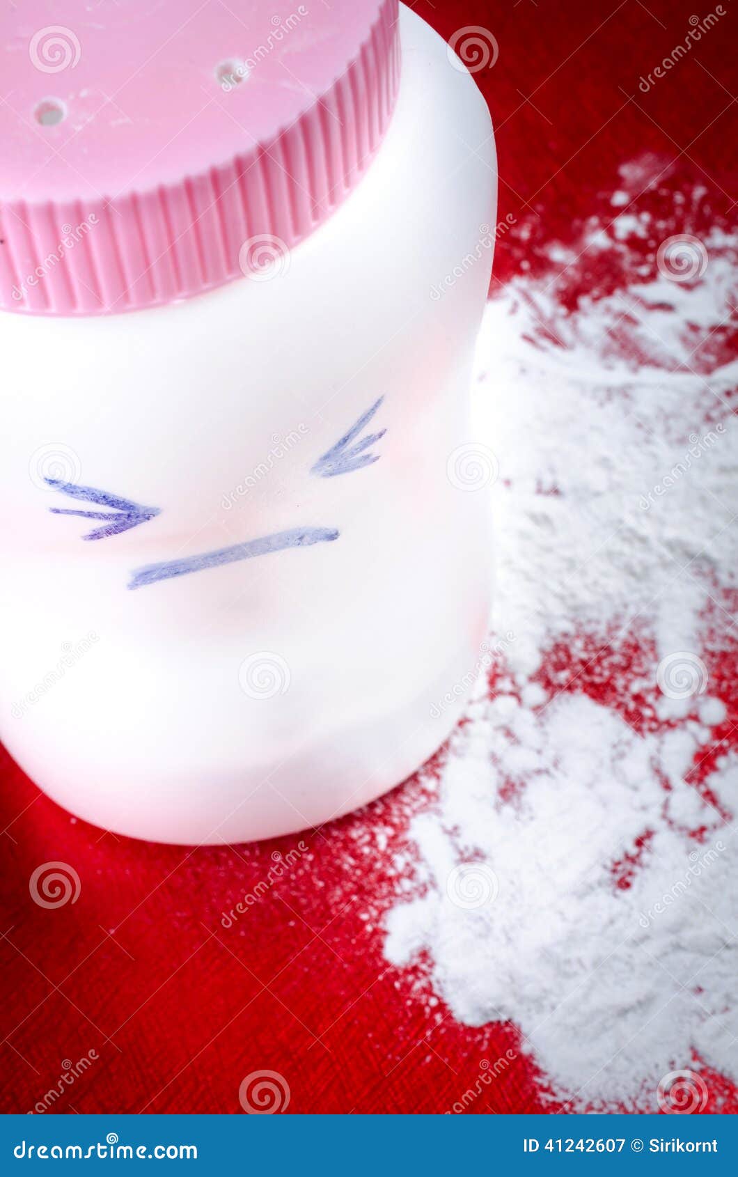 Crying Baby Talcum Powder Container Stock Image - Image of body, holes ...
