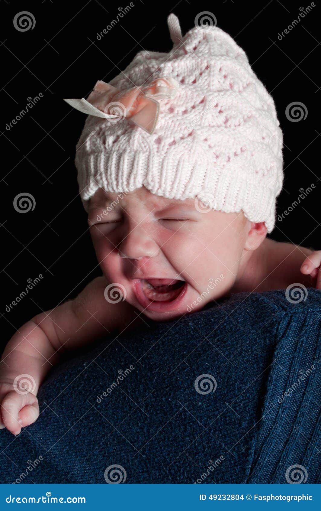 Crying baby stock photo. Image of faces, fashion, child - 49232804