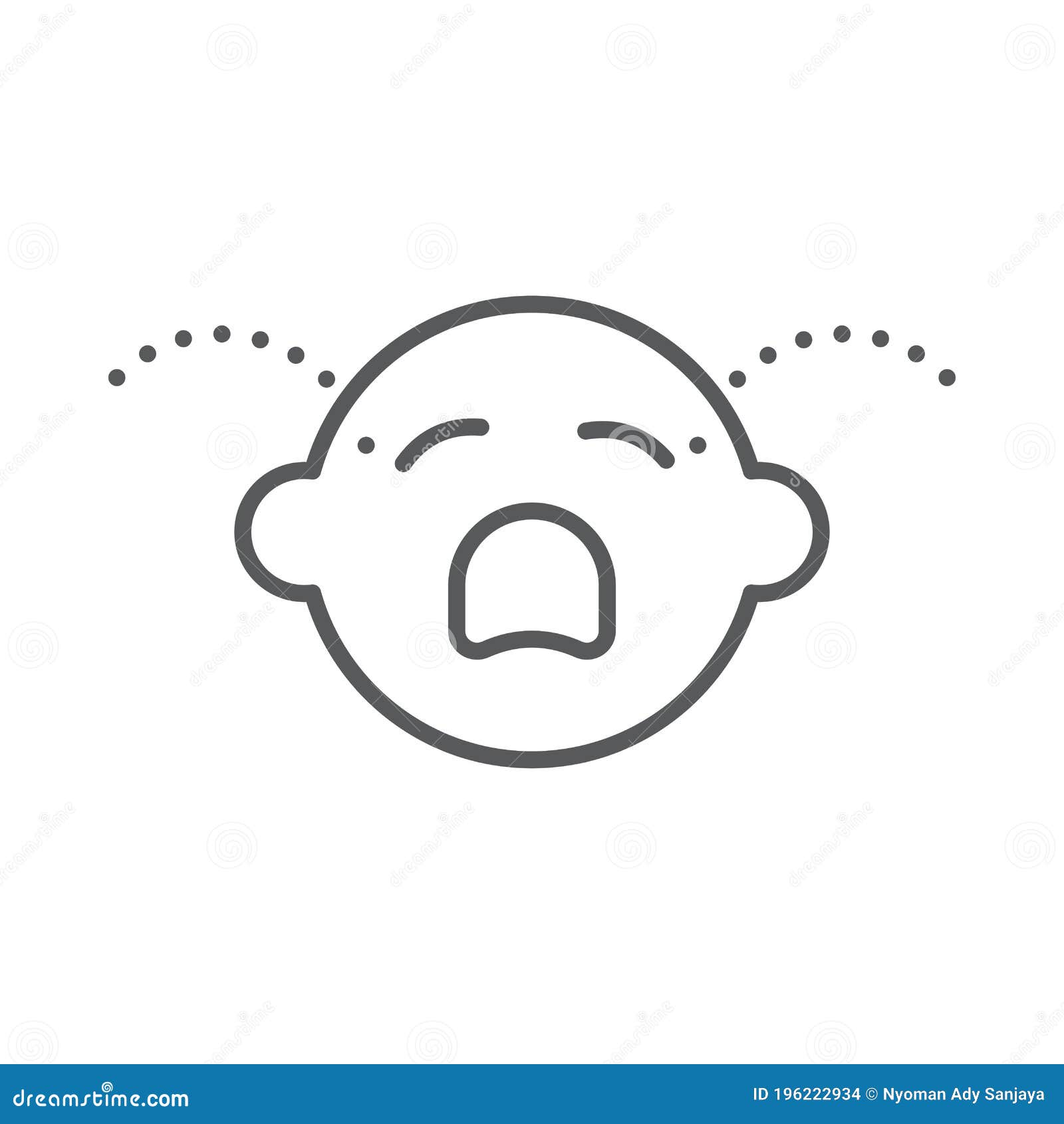 Crying Baby Vector Icon Symbol Isolated on White Background Stock ...