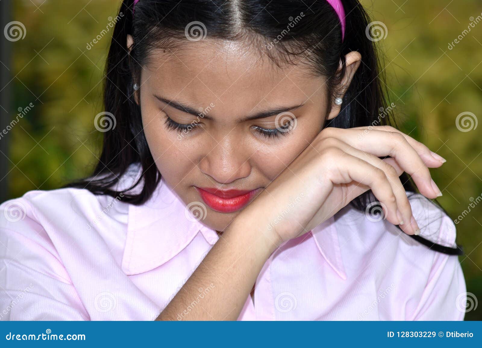 Crying Beautiful Minority Female Stock Image - Image of beautiful ...
