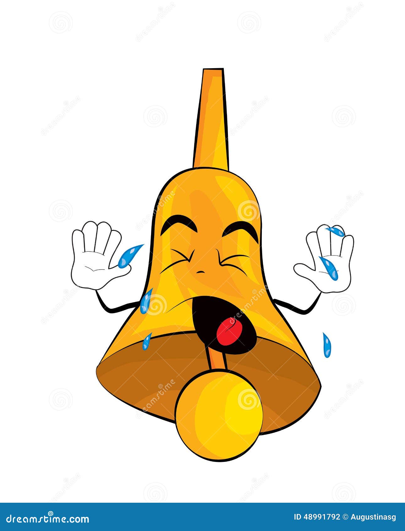 Sad Crying Bell Cookies Cartoon Character Design Style | CartoonDealer ...