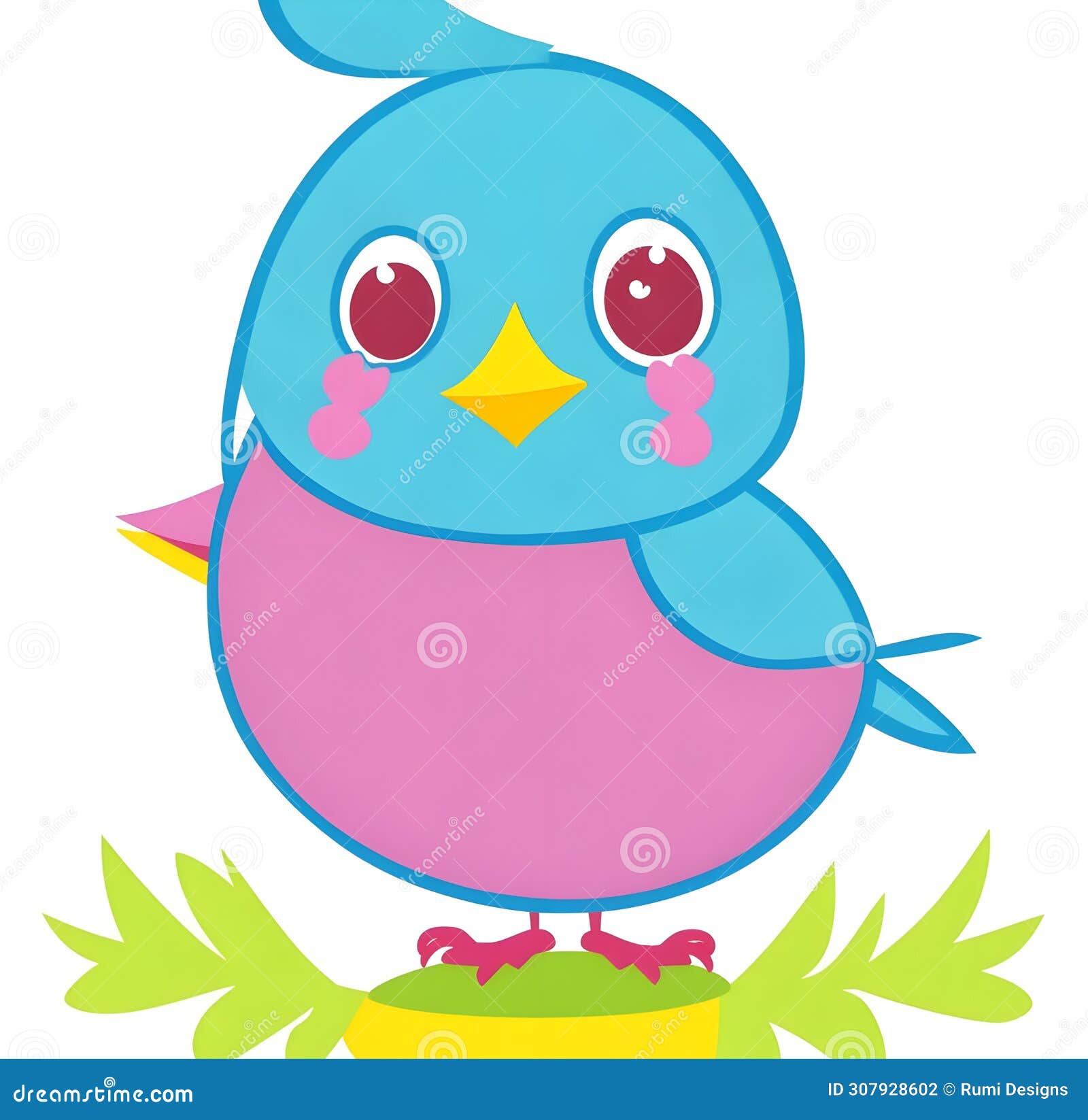 Crying Bird in Tears Vector Art Stock Illustration - Illustration of ...