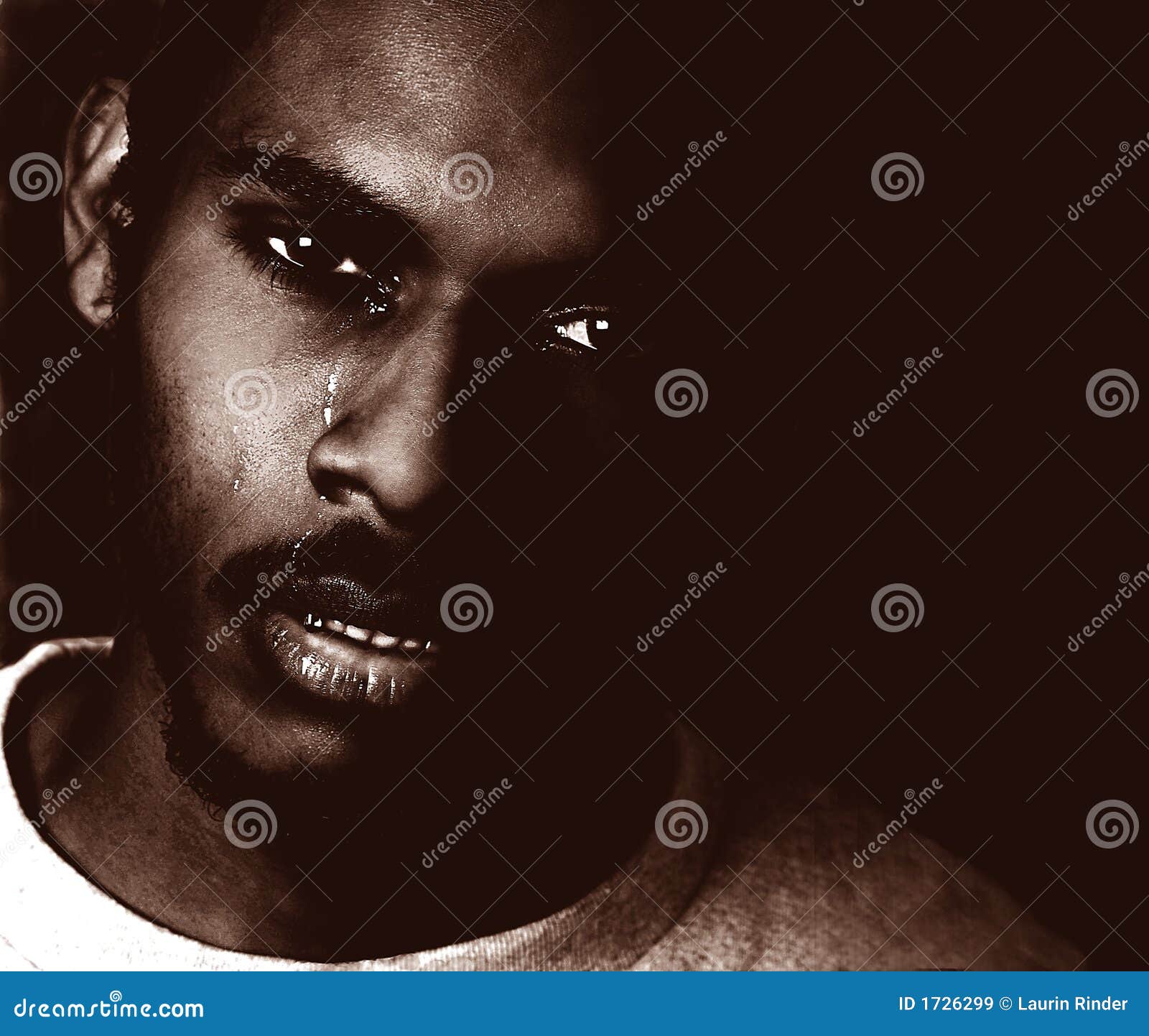 Crying Black Man stock image. Image of pain, crying, loss - 1726299