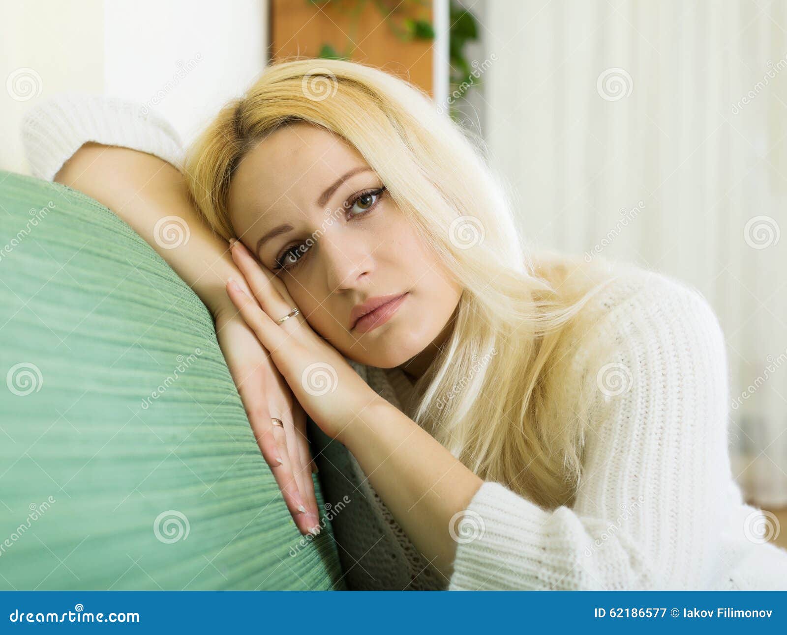 Crying blonde woman stock image. Image of desolation - 62186577