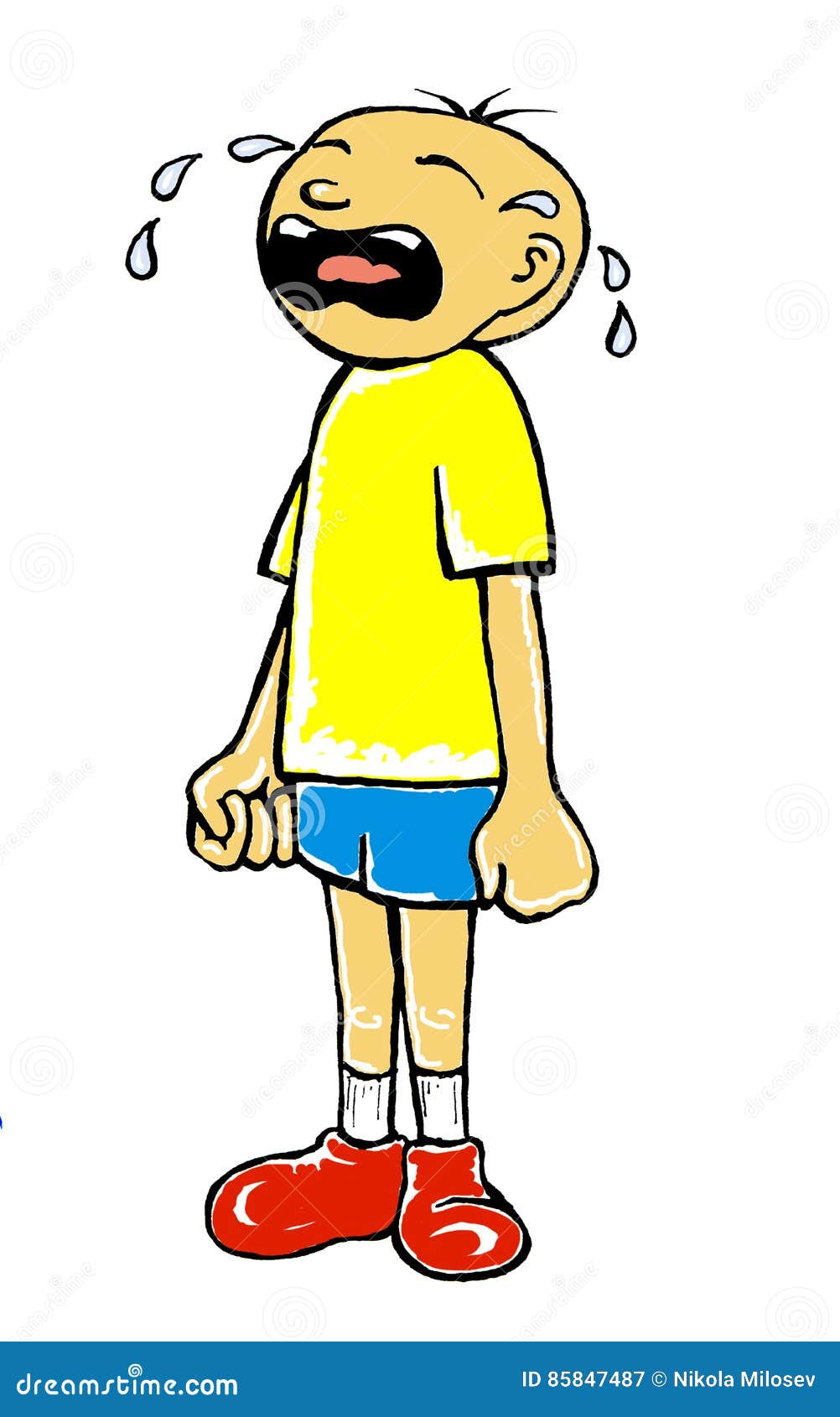 Crying Boy Royalty-Free Illustration | CartoonDealer.com #85847487