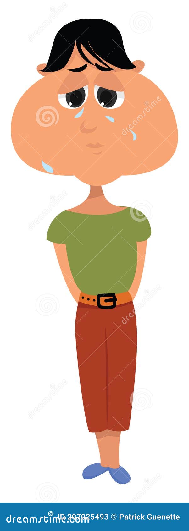 Crying Boy , Illustration, Vector Stock Vector - Illustration of ...