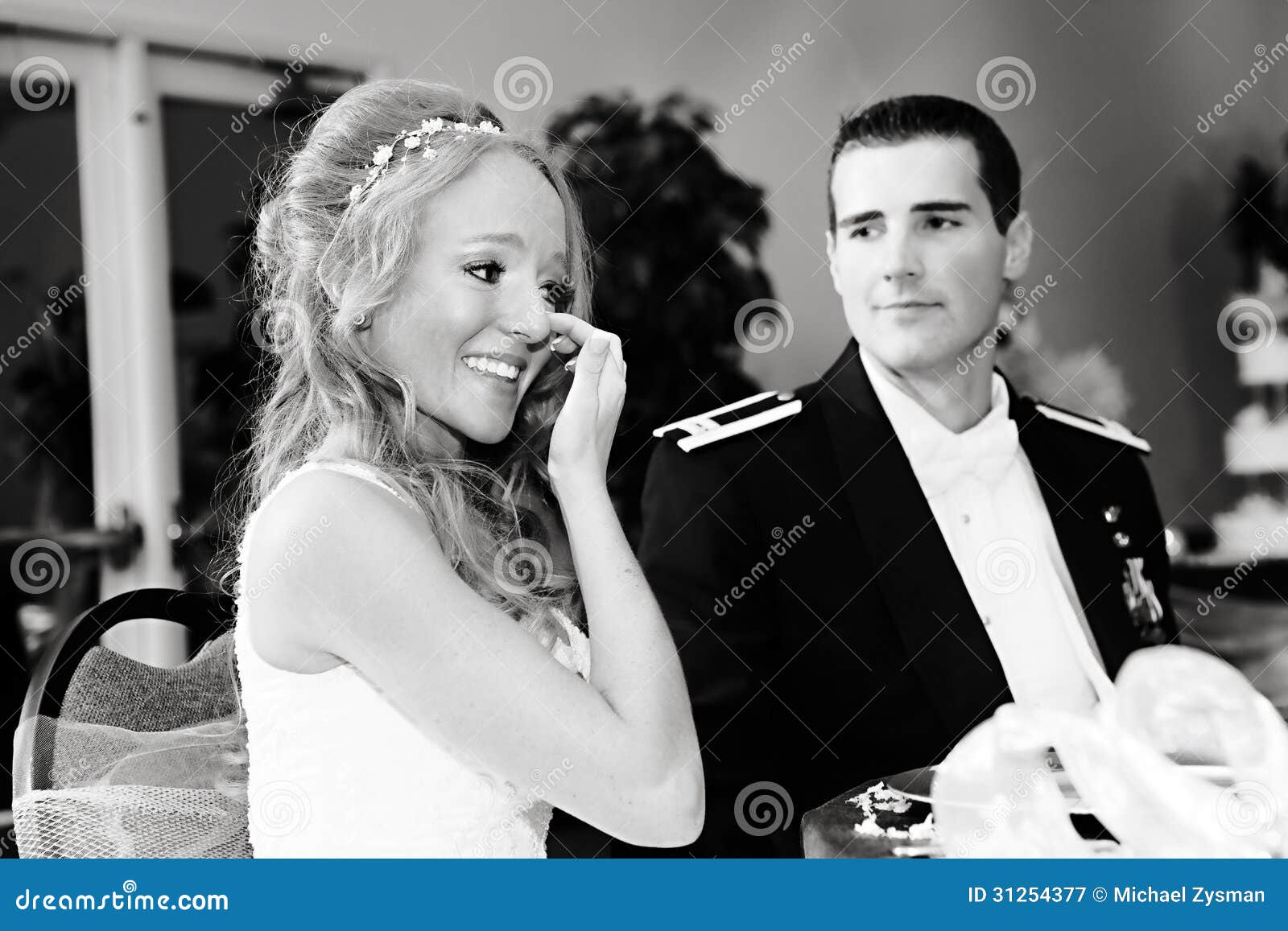 Crying Bride stock image. Image of married, airforce - 31254377