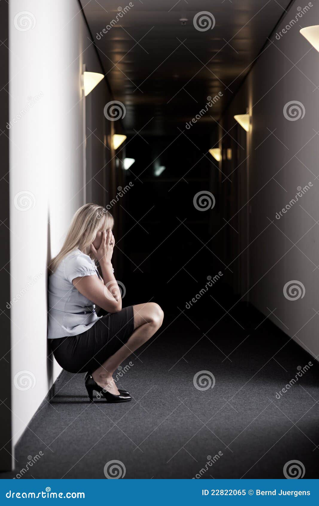 Crying business woman stock image. Image of hand, night - 22822065