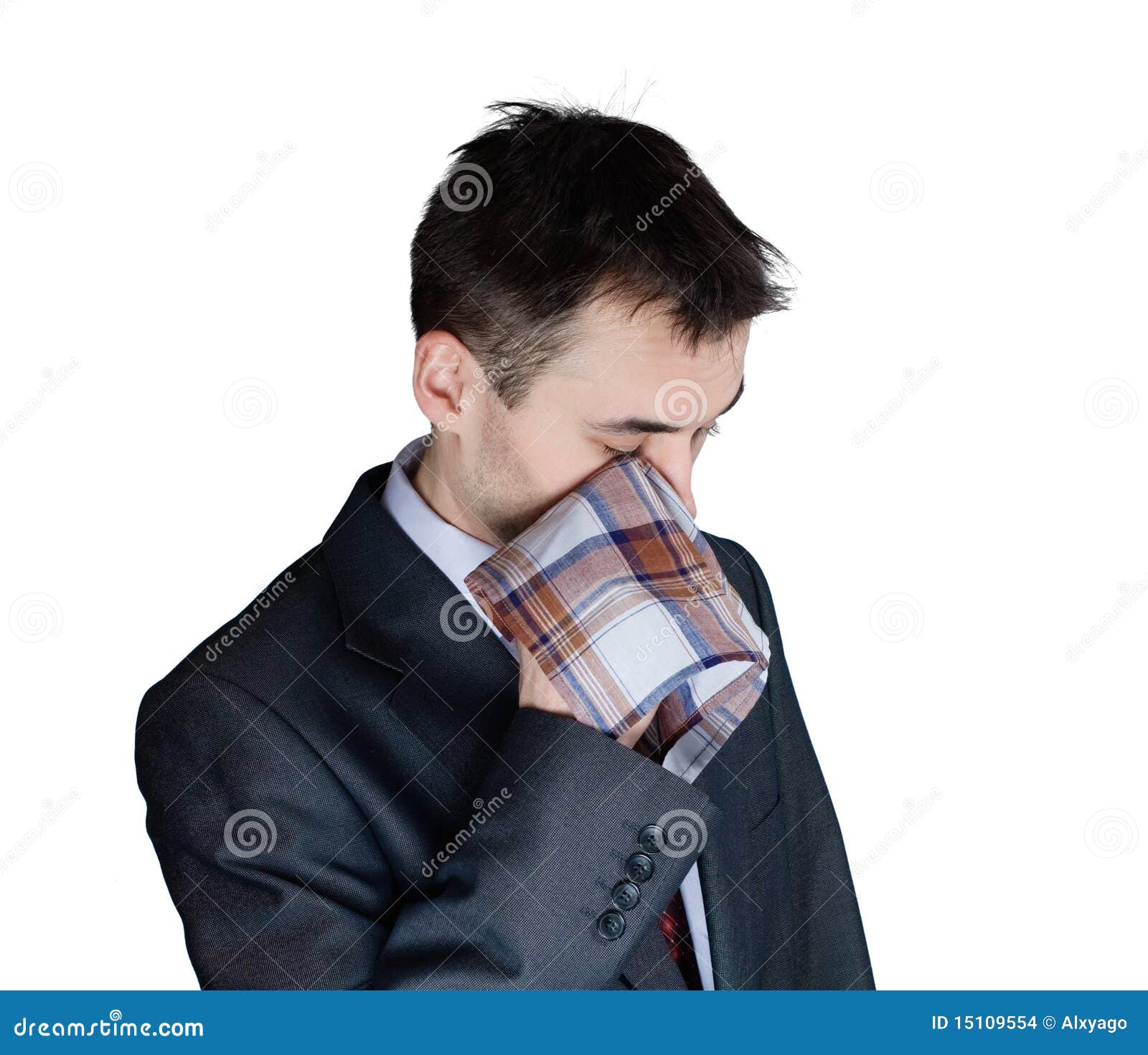 Crying businessman stock photo. Image of guilt, isolated - 15109554