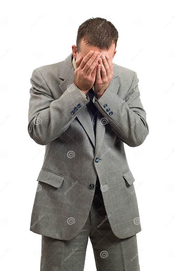Crying Businessman stock photo. Image of adult, executive - 7693892