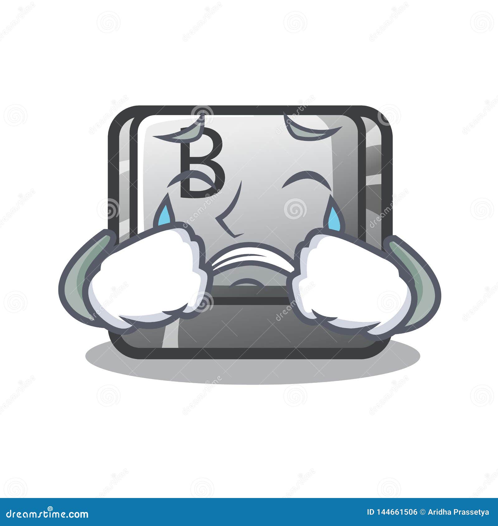 Crying Button F10 Isolated With The Cartoon Vector Illustration ...