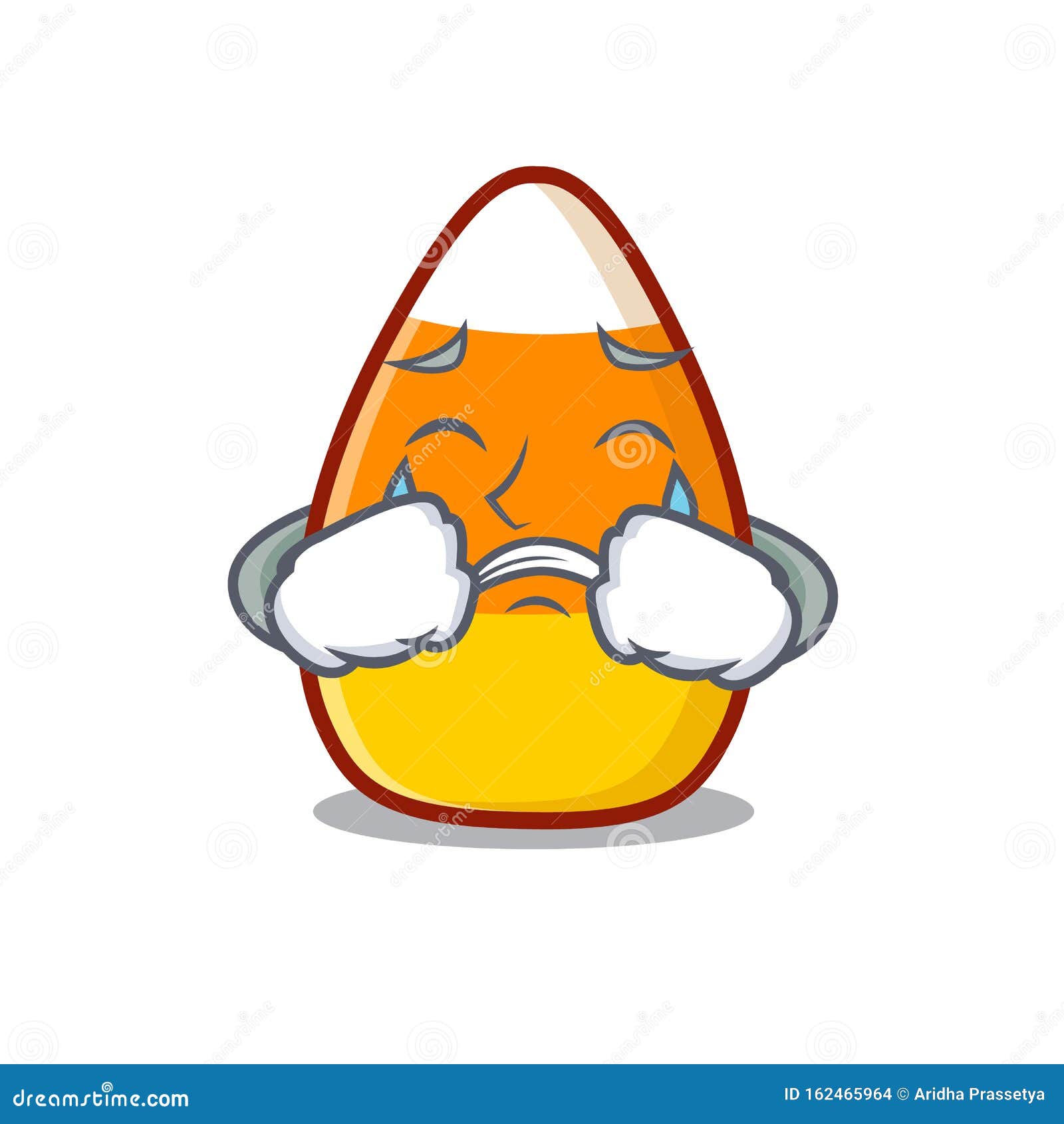 Crying Lollipop Lady Cartoon Character Vector Illustration ...