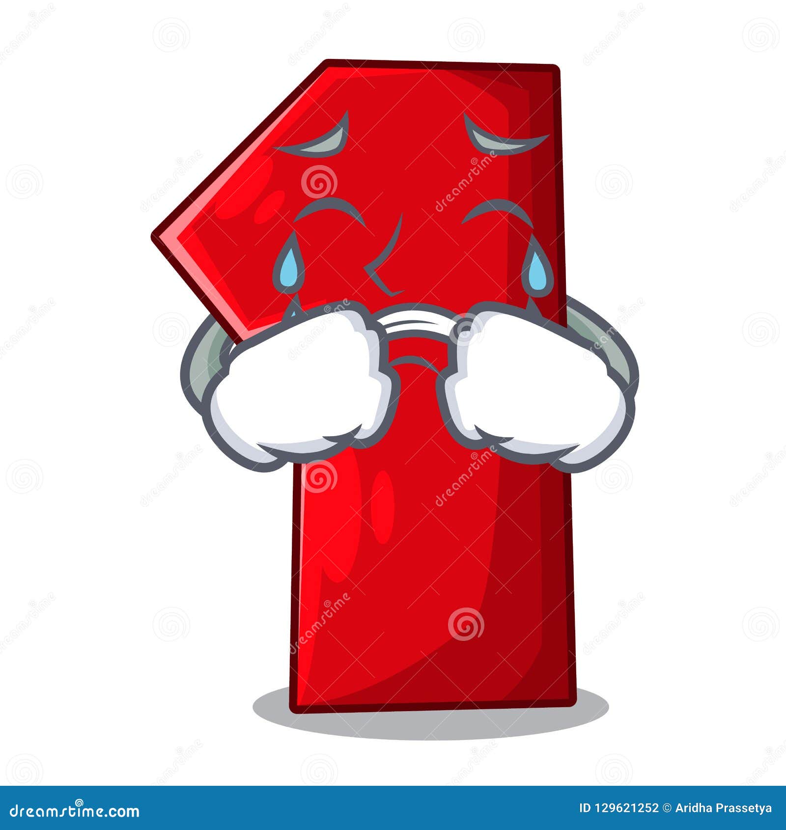 Crying Cartoon the Number One for Champion Stock Vector - Illustration ...