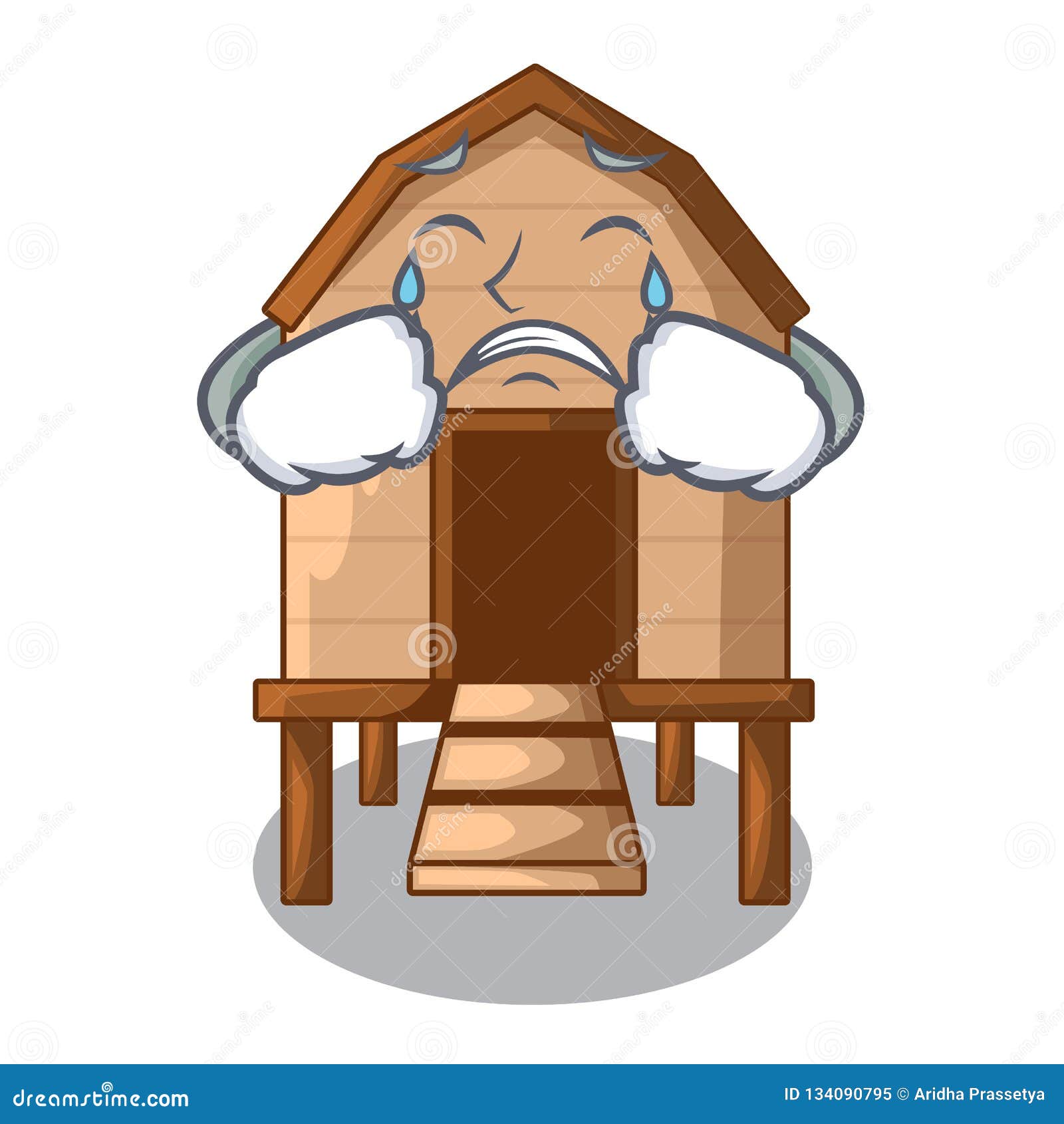 Crying Chicken Biryani Isolated In The Mascot Cartoon Vector ...