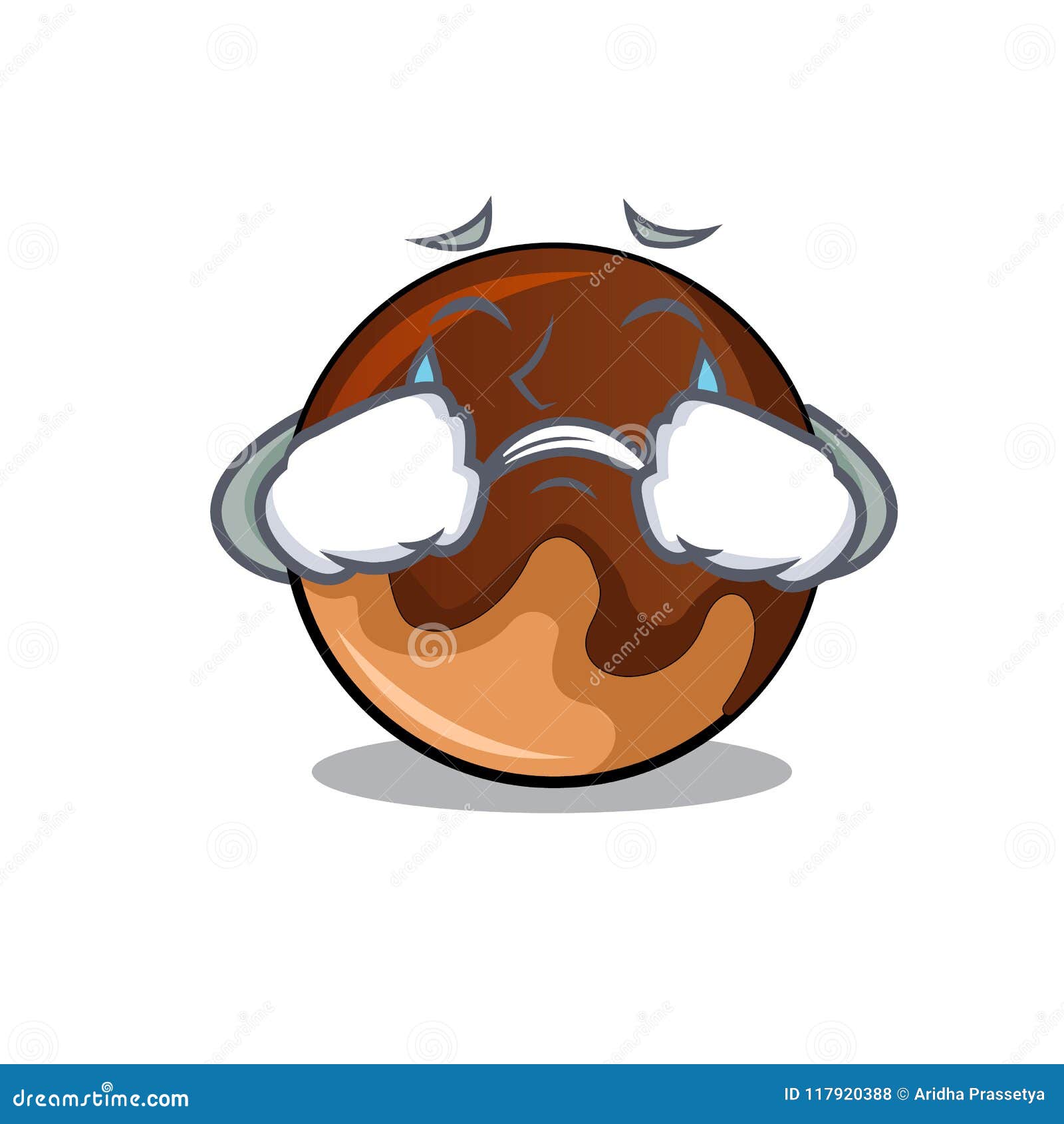 Crying Chocolate Candies Mascot Cartoon | CartoonDealer.com #120015791