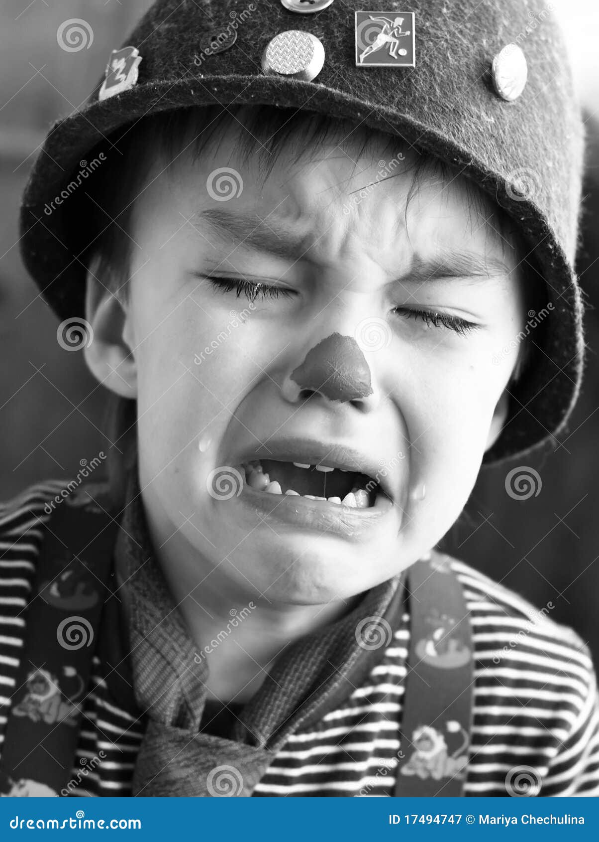 Crying Clown stock image. Image of resentful, emotions - 17494747