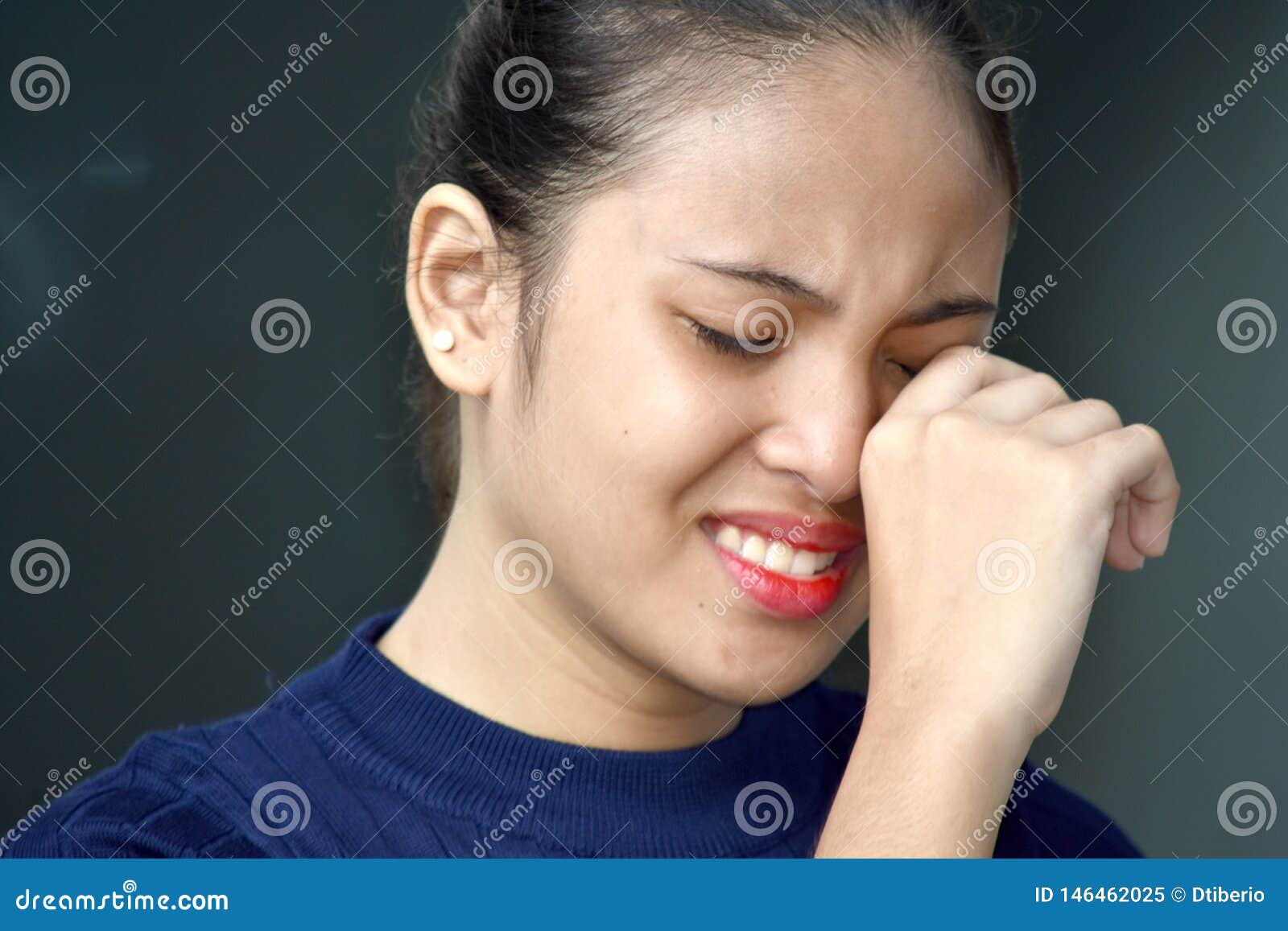 A Crying Cute Female stock image. Image of depression - 146462025