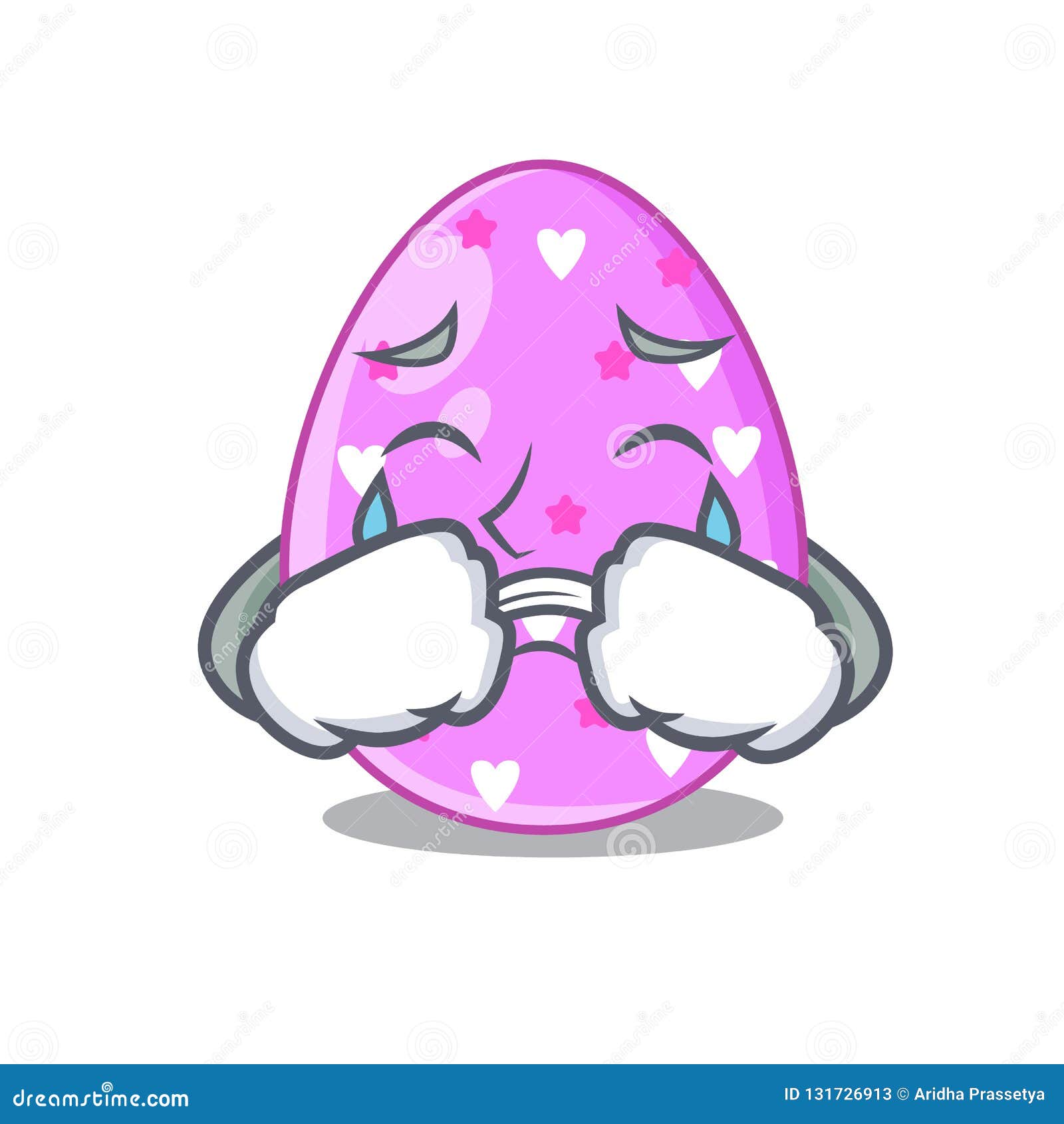 Crying Eggs Easter Holiday Character for Spectacle Stock Vector ...