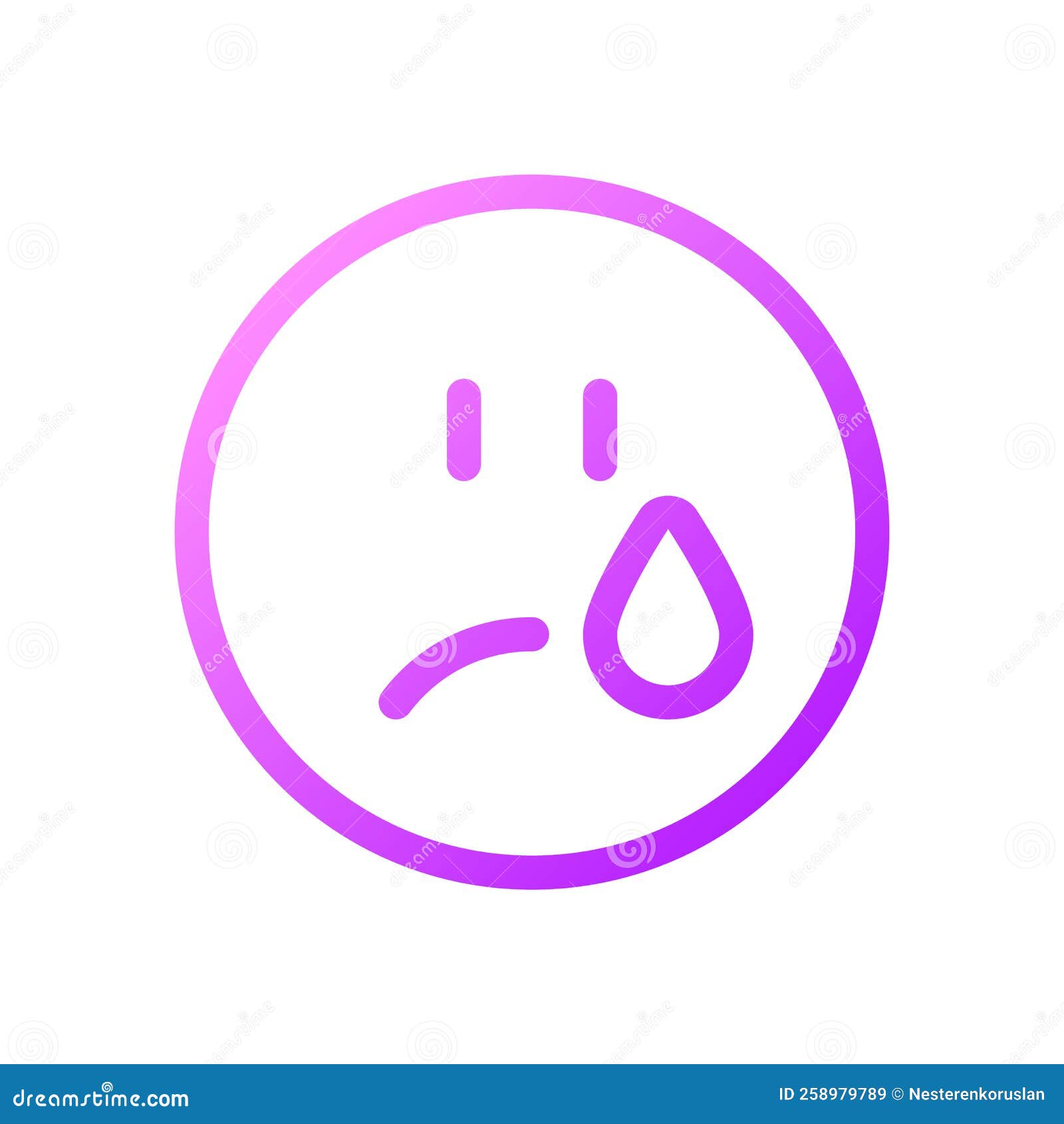 Crying Emoji Pixel Perfect Gradient Linear Ui Icon Stock Vector ... Crying Emoji Pixel Perfect Gradient Linear Ui Icon Stock Vector ...