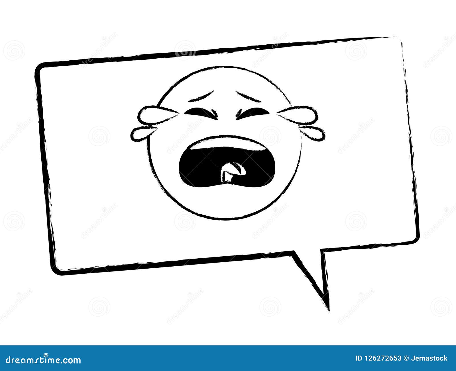 Crying Emoticon Vector Icon Isolated. Emoji Tear Symbol. Vector EPS 10 ...