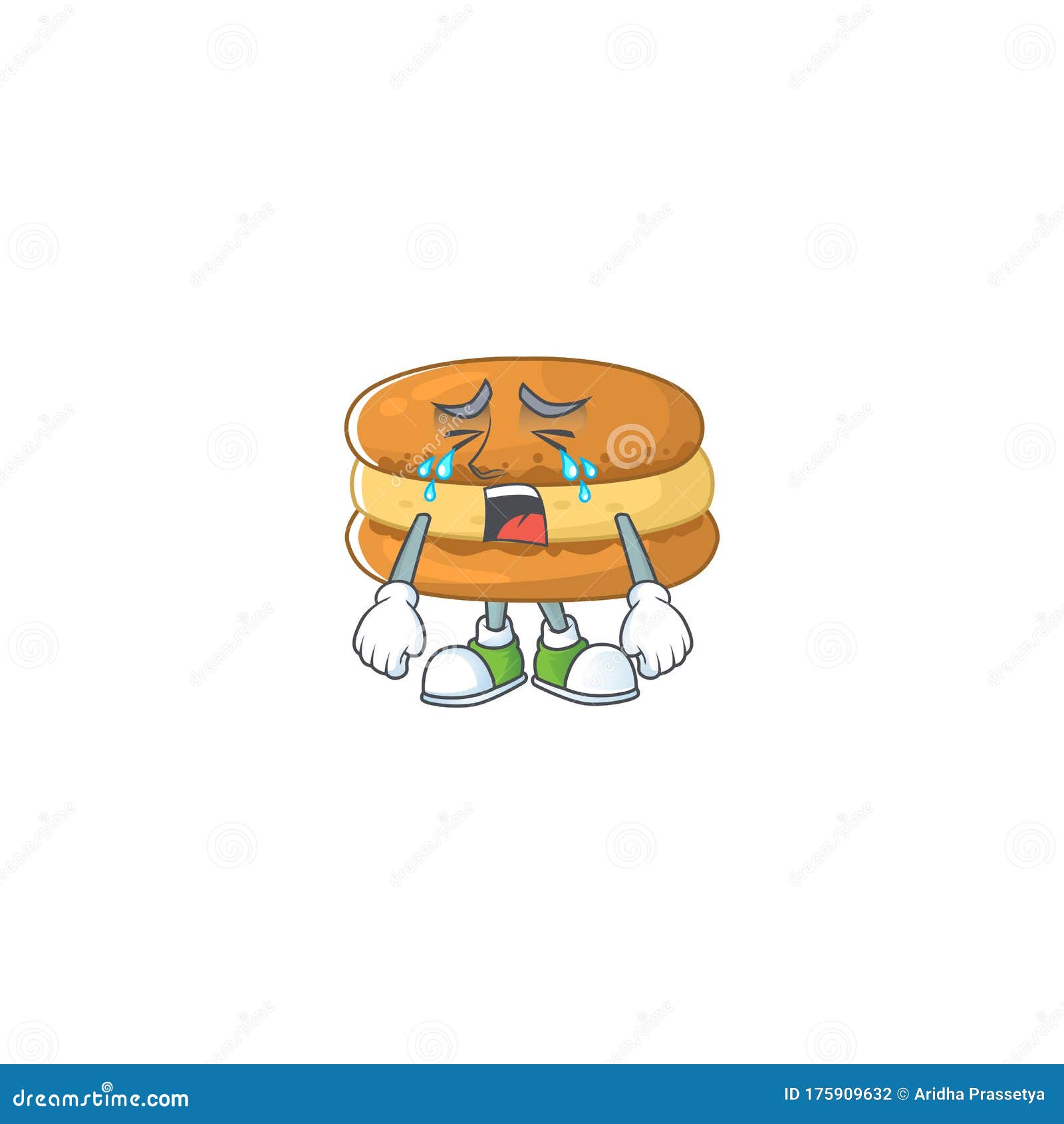 Chocolate Bar Crying Kawaii Character Royalty-Free Cartoon ...