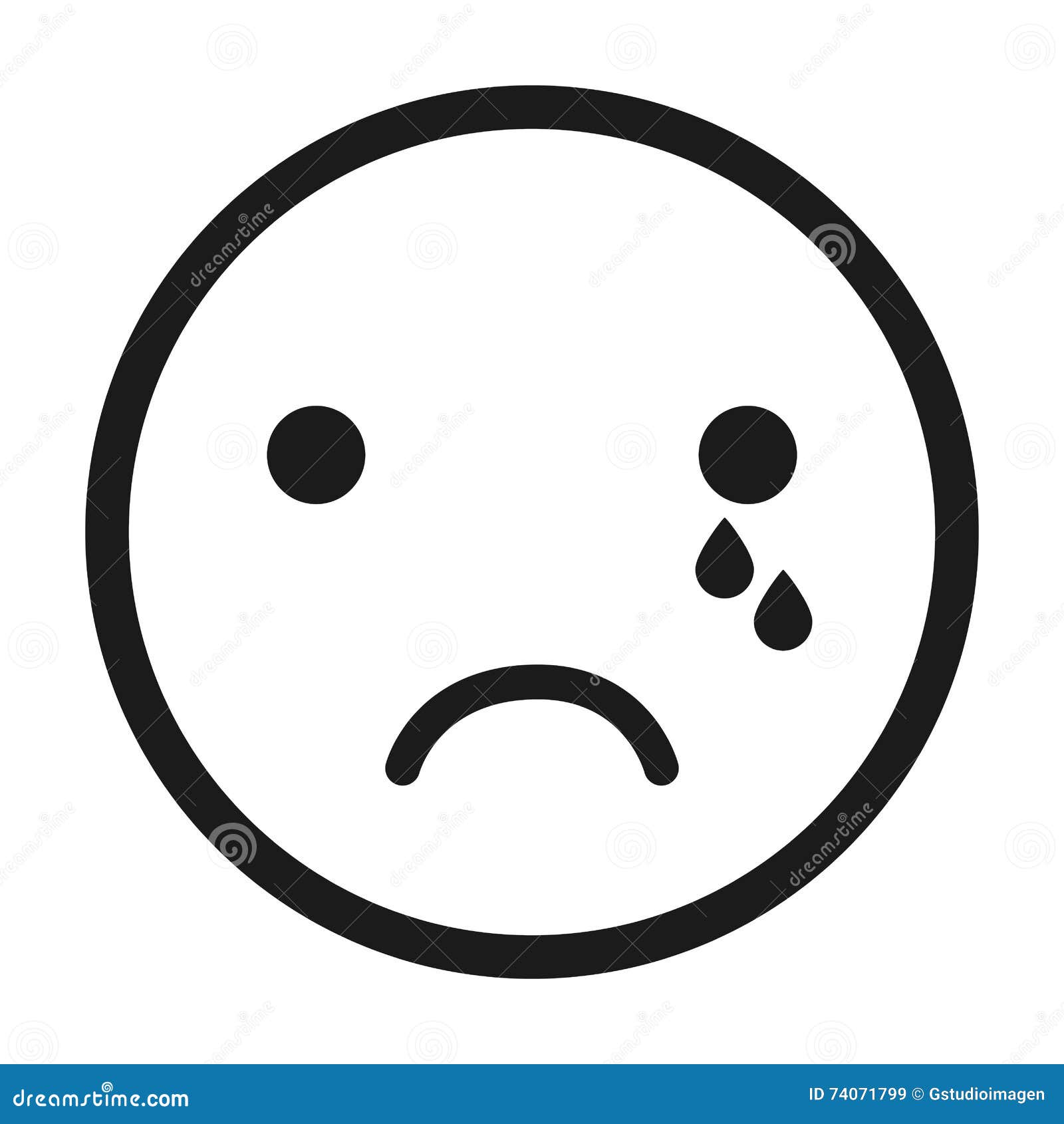 Crying Face Text Emoticon