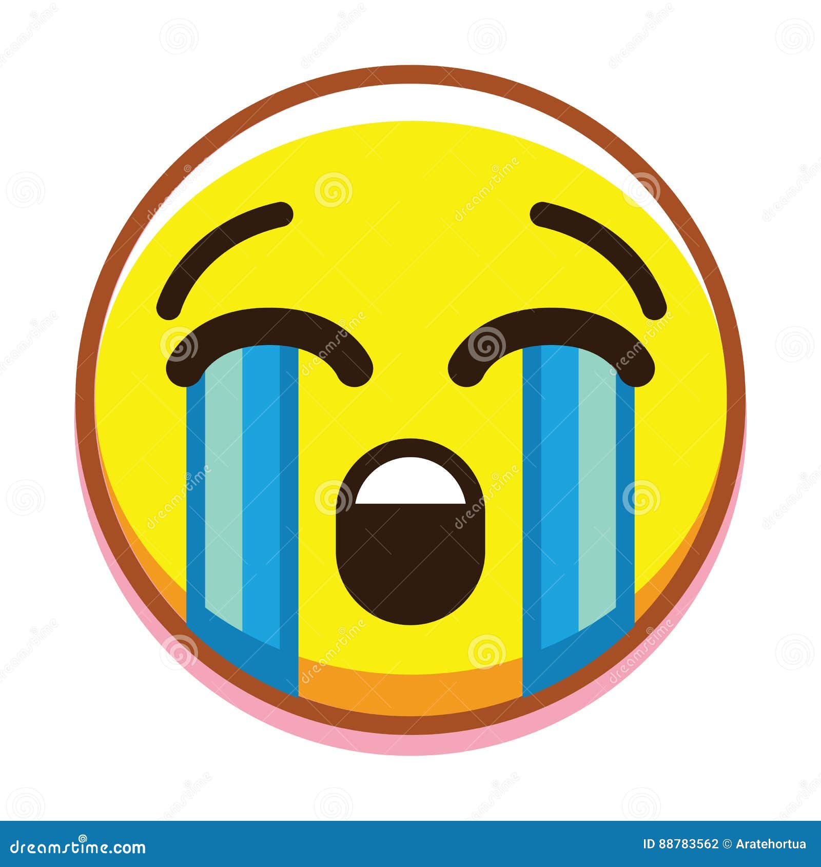 Bawling Emoji With Luma Matte Stock Photography | CartoonDealer.com ...