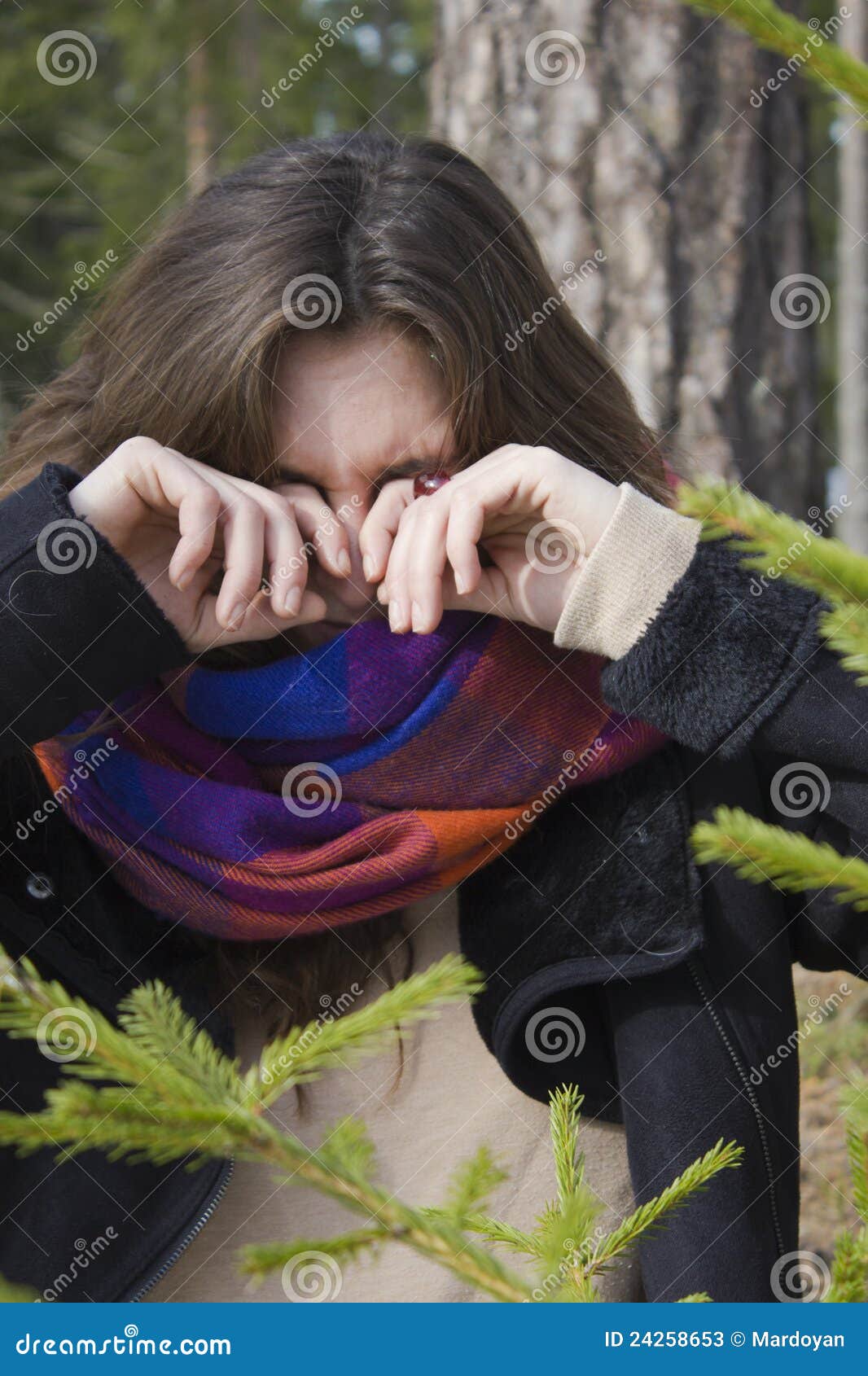 Crying female stock image. Image of beautiful, light - 24258653