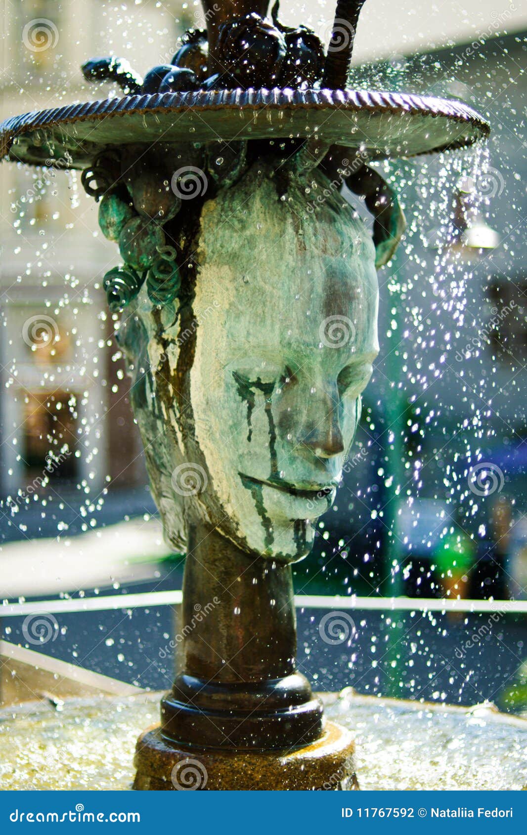 Crying Fountain With Thermal Healing Water In Karlovy Vary, Czech ...