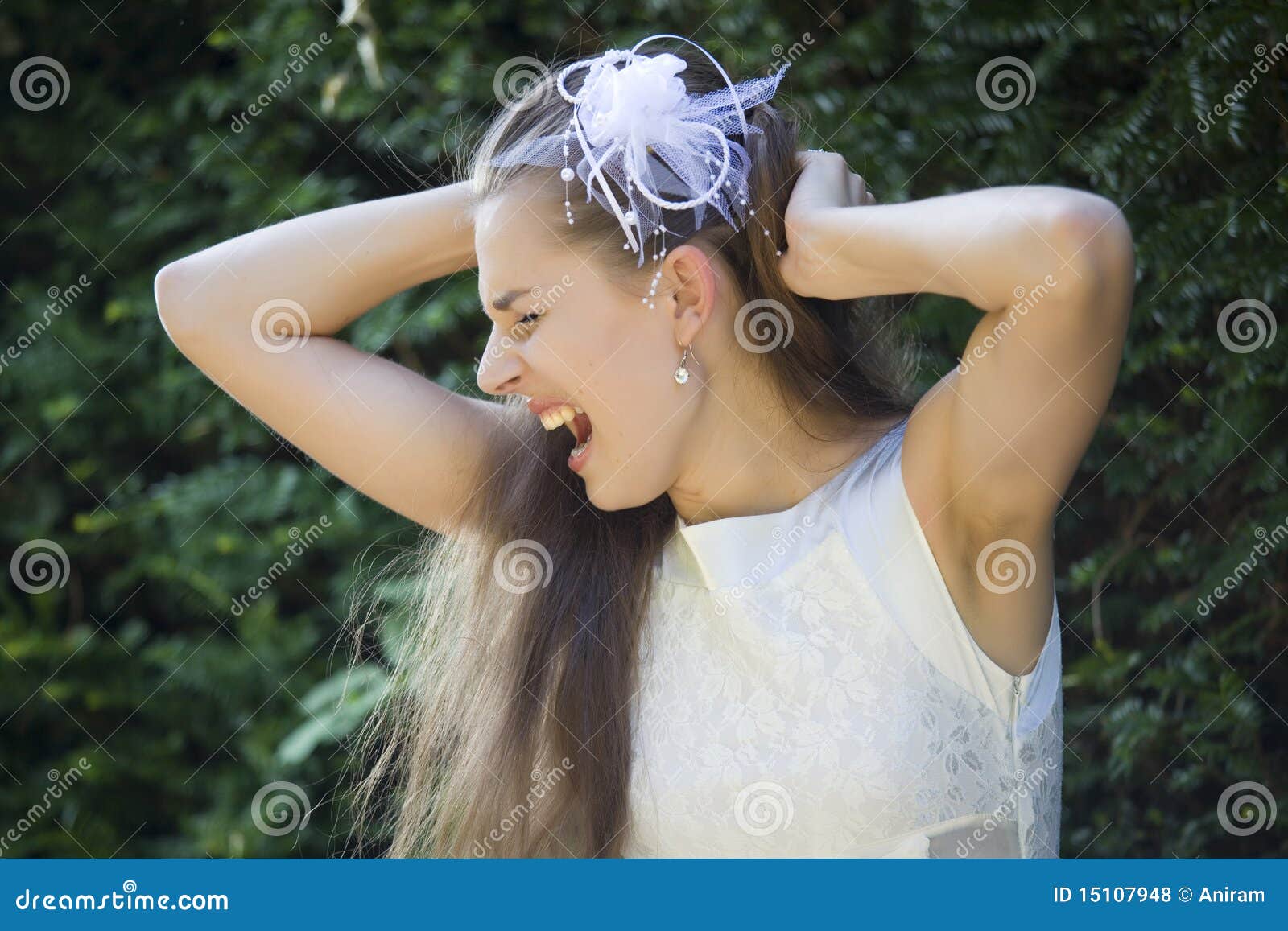 Crying and Frustrated Bride Stock Photo - Image of despair ...