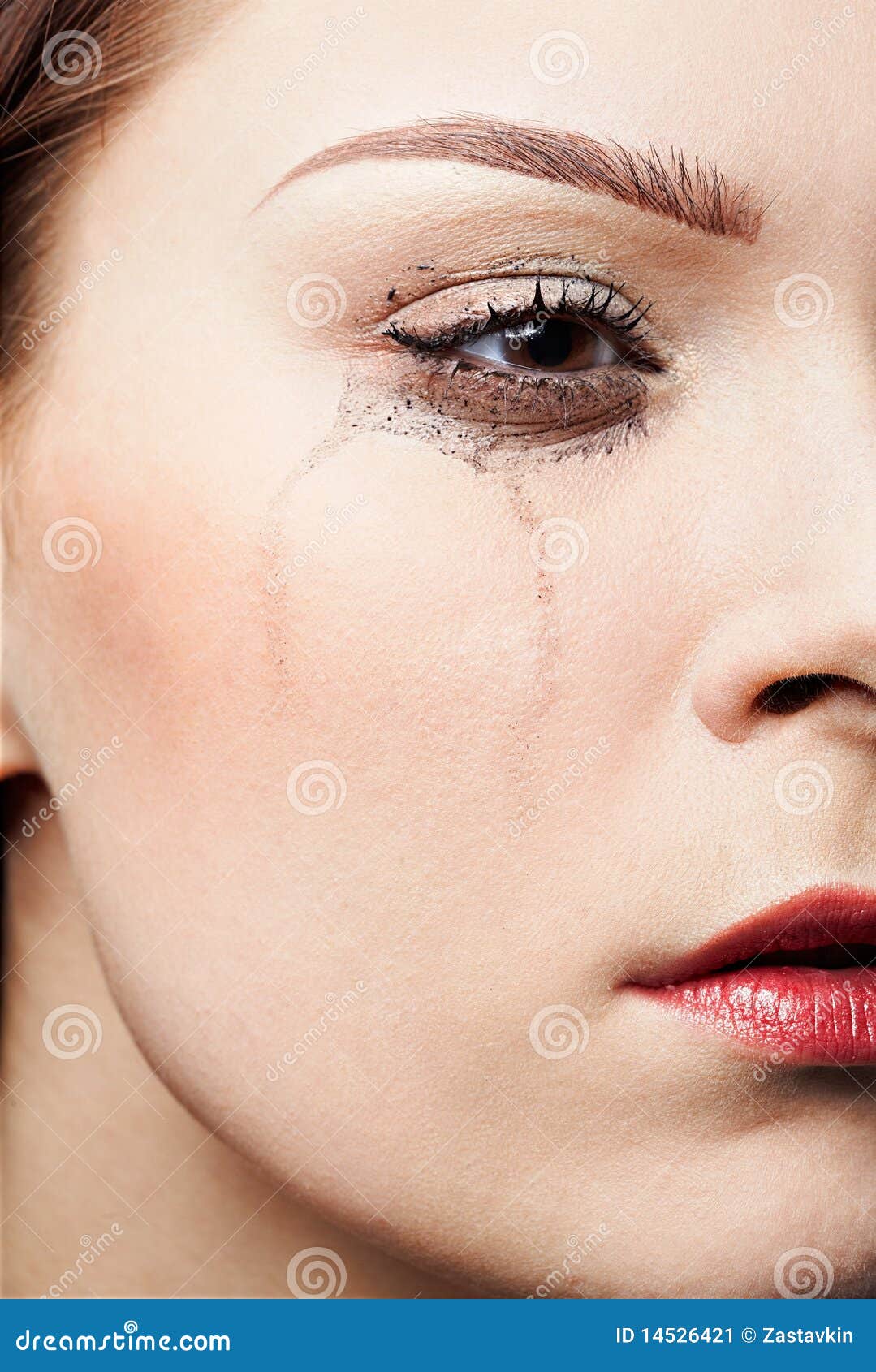 Crying girl stock image. Image of crying, caucasian, attractive - 14526421