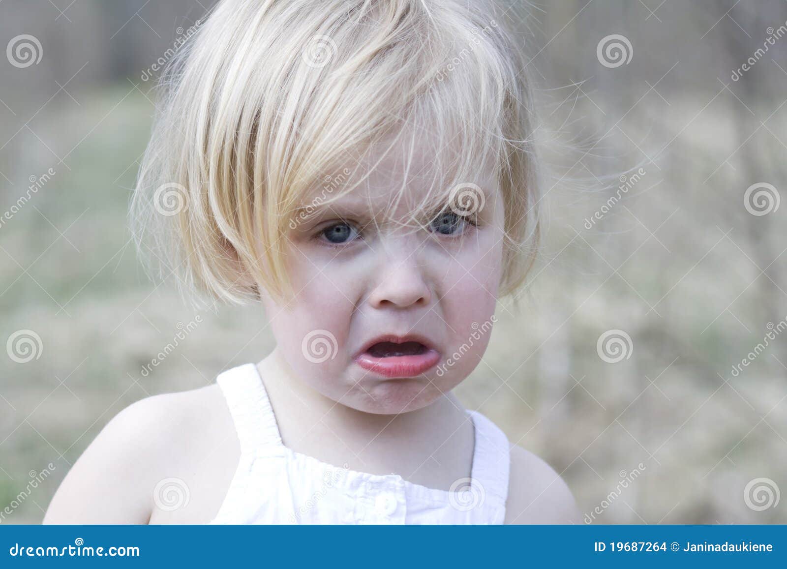 Crying girl stock photo. Image of hair, little, daughter - 19687264