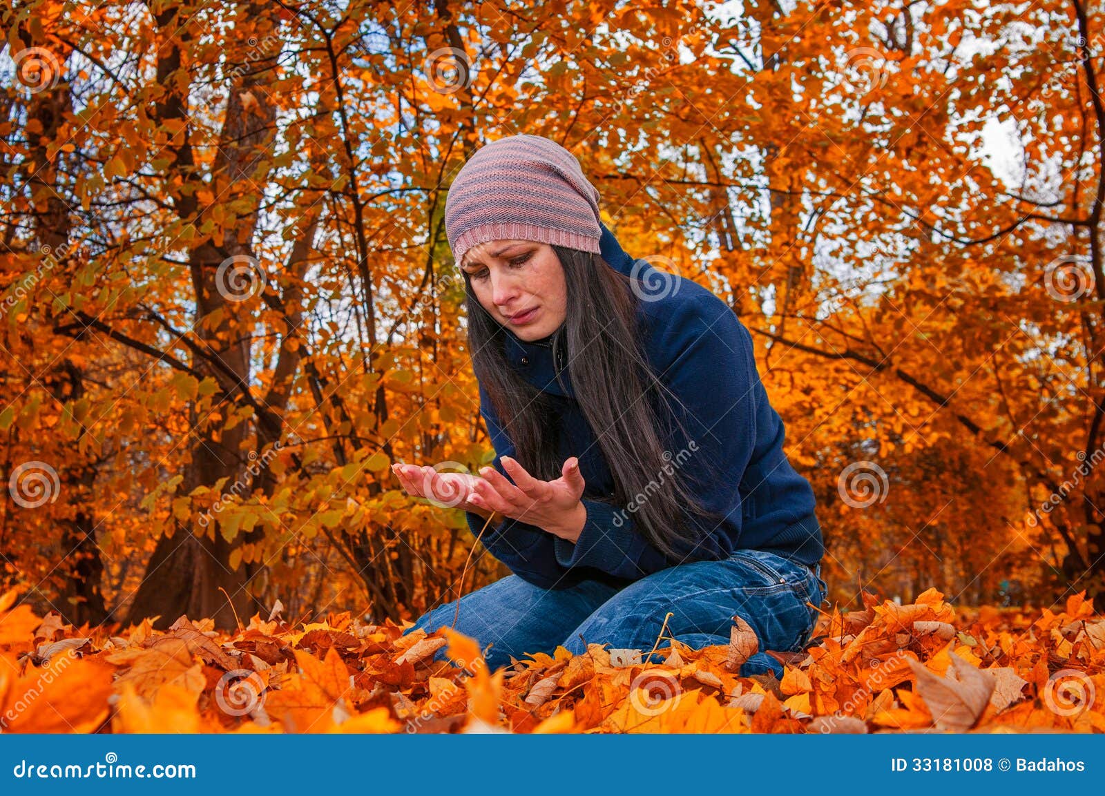 Crying girl stock photo. Image of hopelessness, nostalgia - 33181008