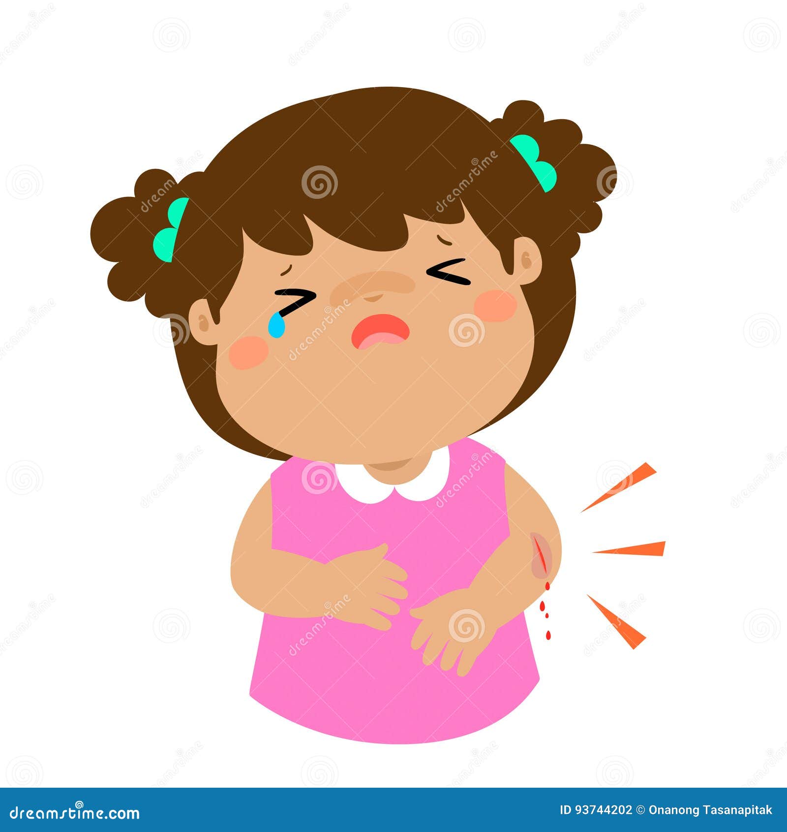 Car Accident Girl Driver Vector Illustration | CartoonDealer.com #69201070