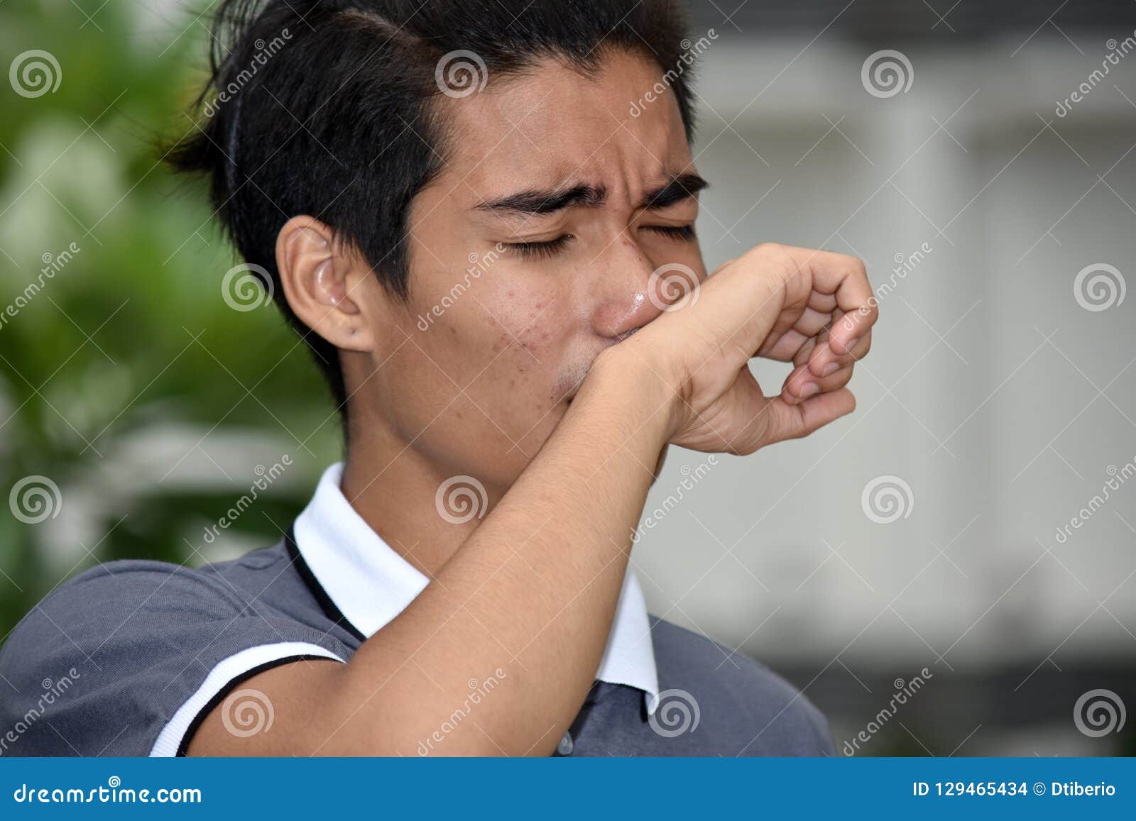 Crying Handsome Male Man stock photo. Image of emotion - 129465434