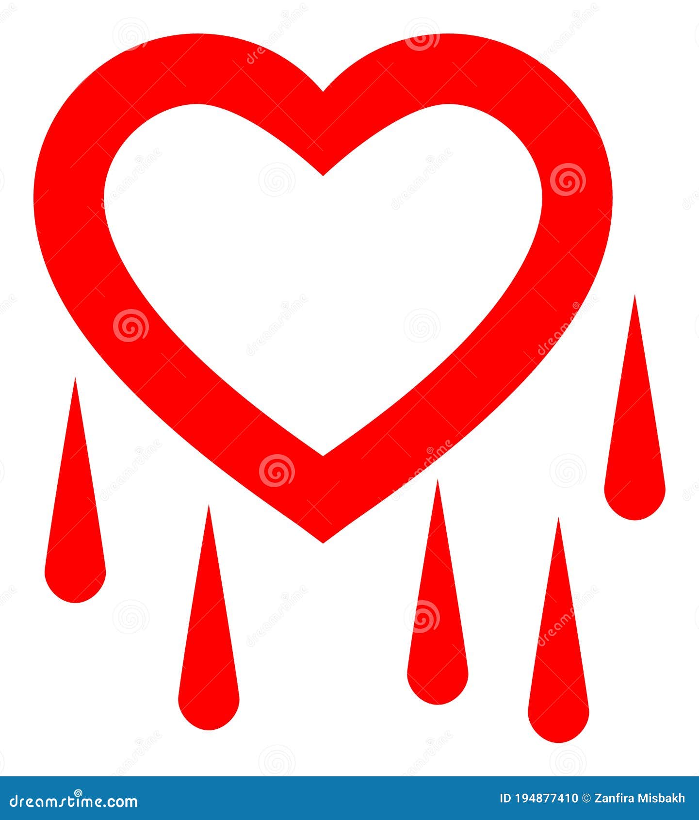 Sad Crying Heart Royalty-Free Stock Photo | CartoonDealer.com #48367947