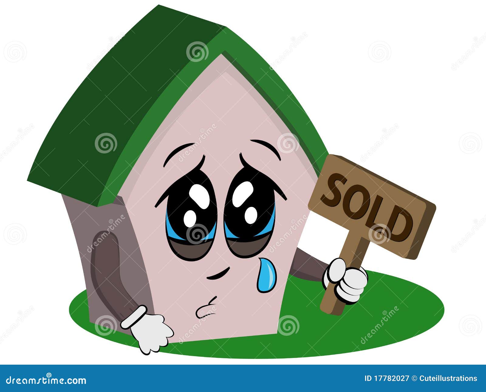 Crying house stock vector. Illustration of gothic, estate - 17782027