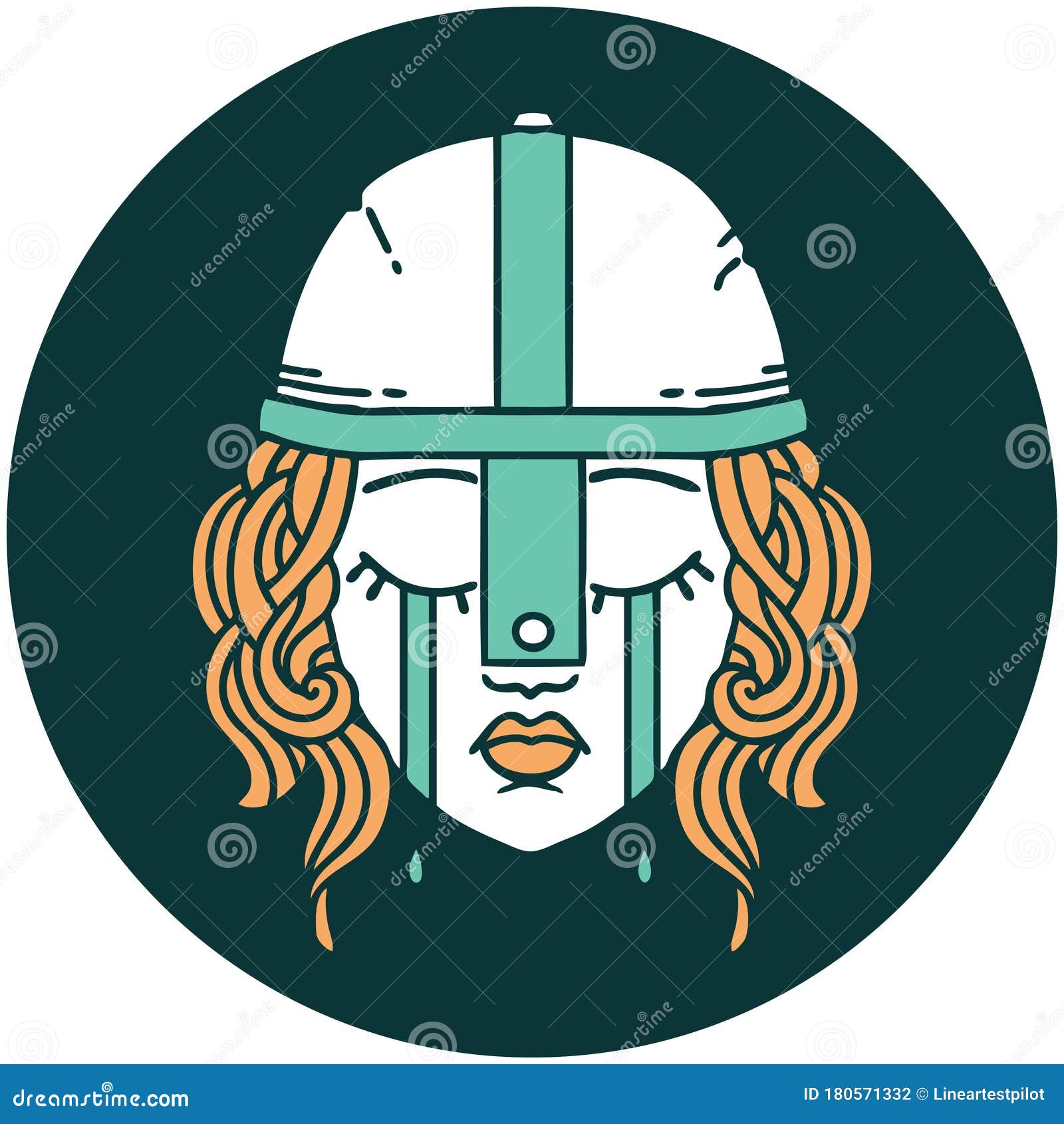 Crying Human Fighter Icon for Role Play Game for Role Play Game Stock ...
