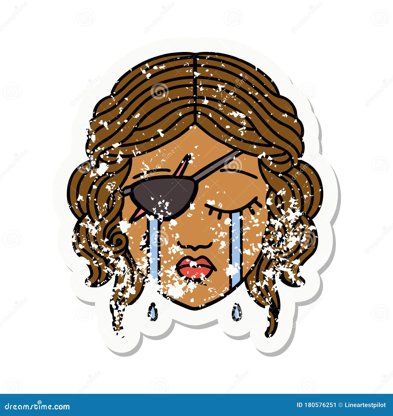 Crying Human Rogue Character Illustration Stock Vector - Illustration ...
