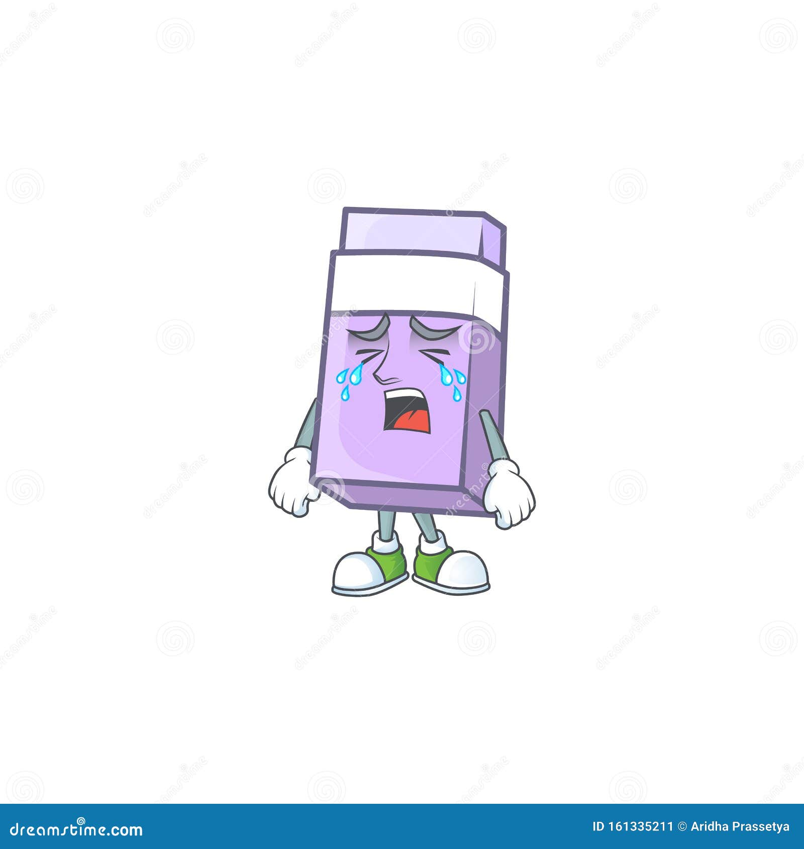 Crying Icon Eraser Cartoon in the Character Stock Vector - Illustration ...