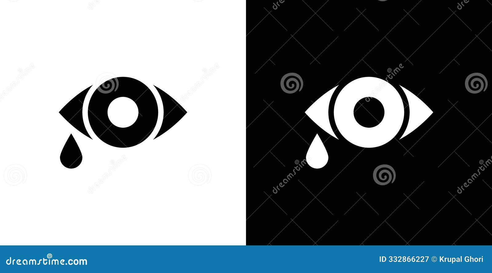 Crying Icon Vector Isolated On White Background, Crying Sign ...