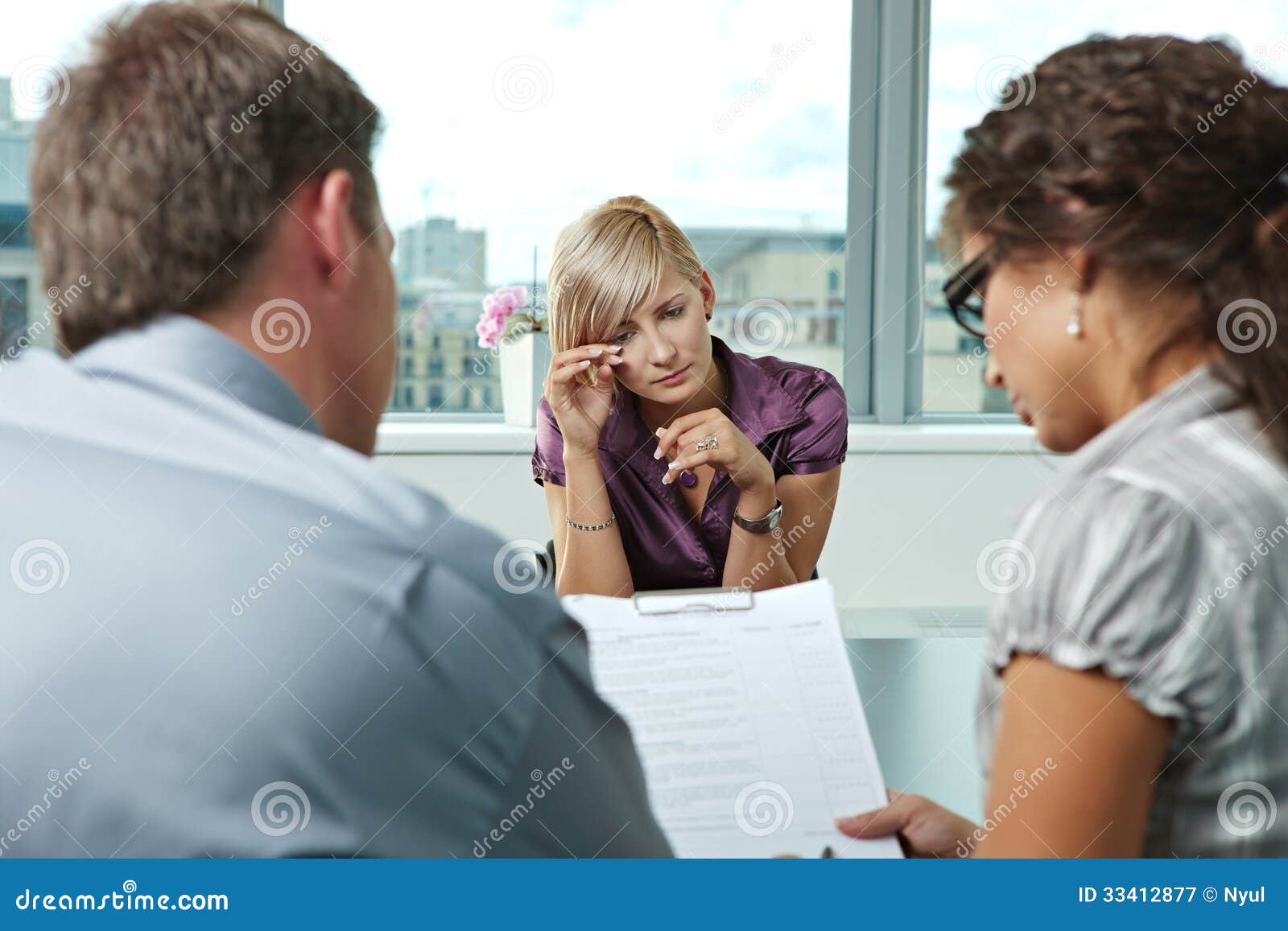 Crying during Job Interview Stock Image - Image of conduct ...