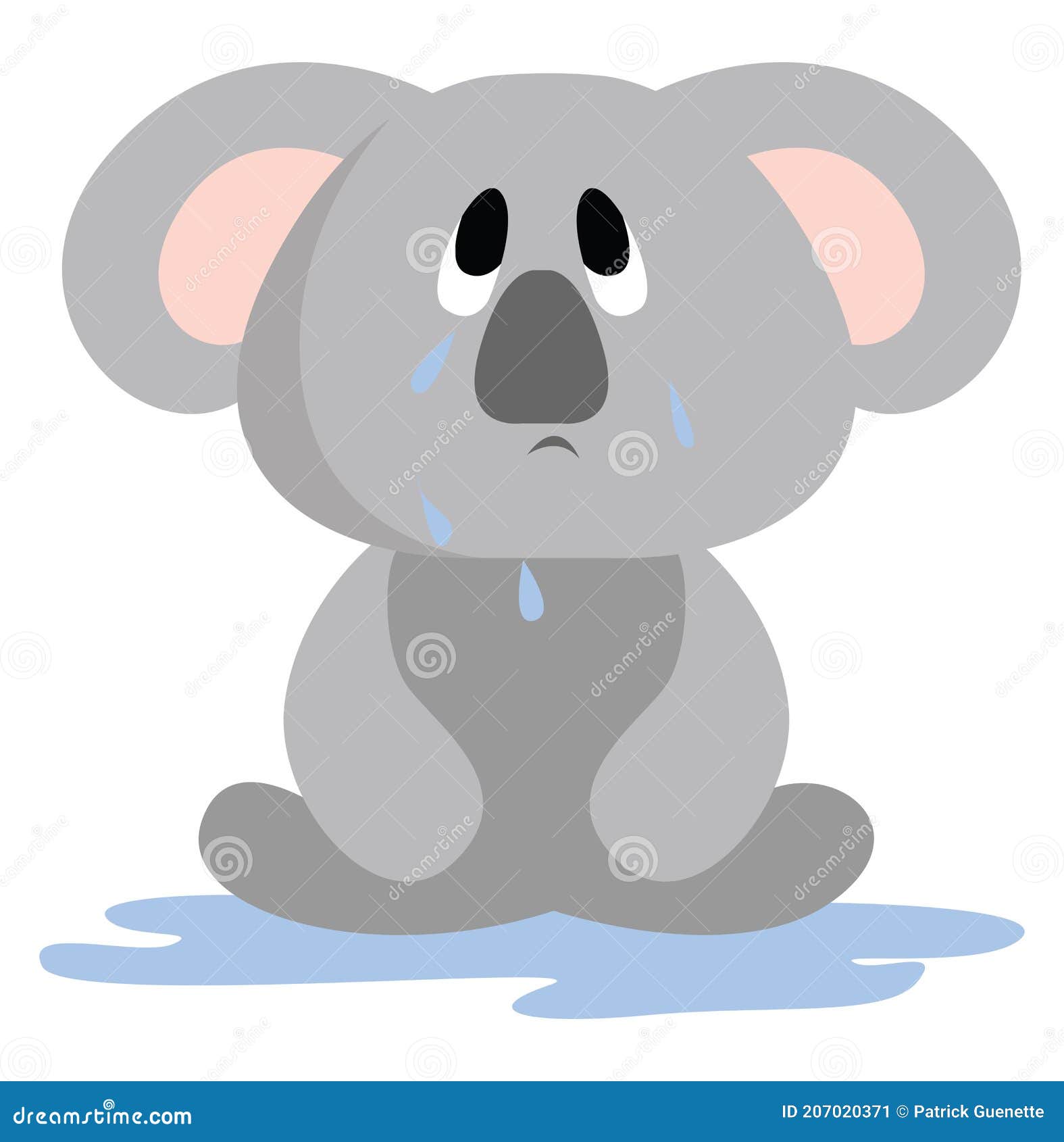 Koala Is Crying, Tears. Fire In Australia. Red Lush Lava Background ...