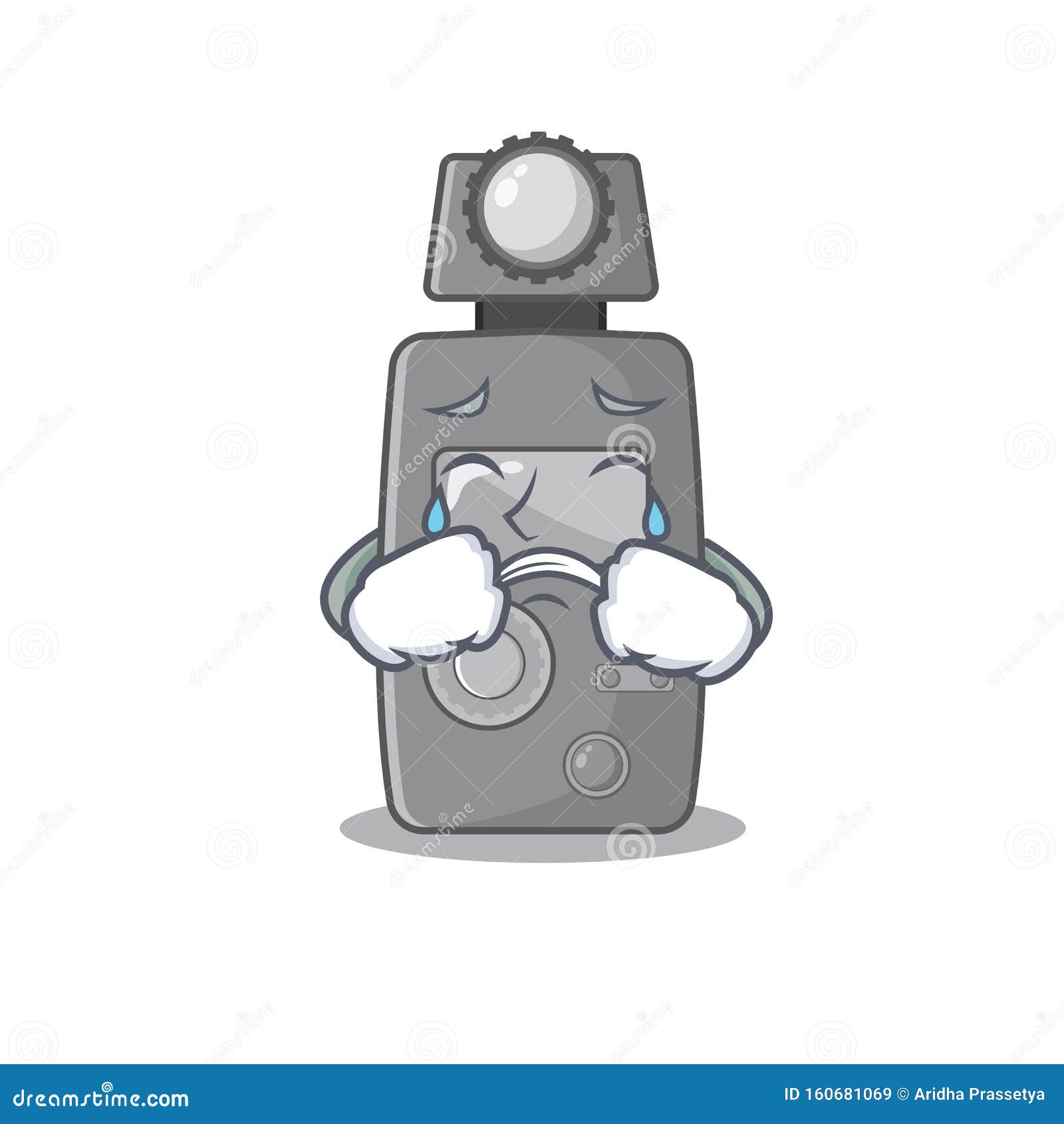 Crying Light Meter on the Cartoon Table Stock Vector - Illustration of ...