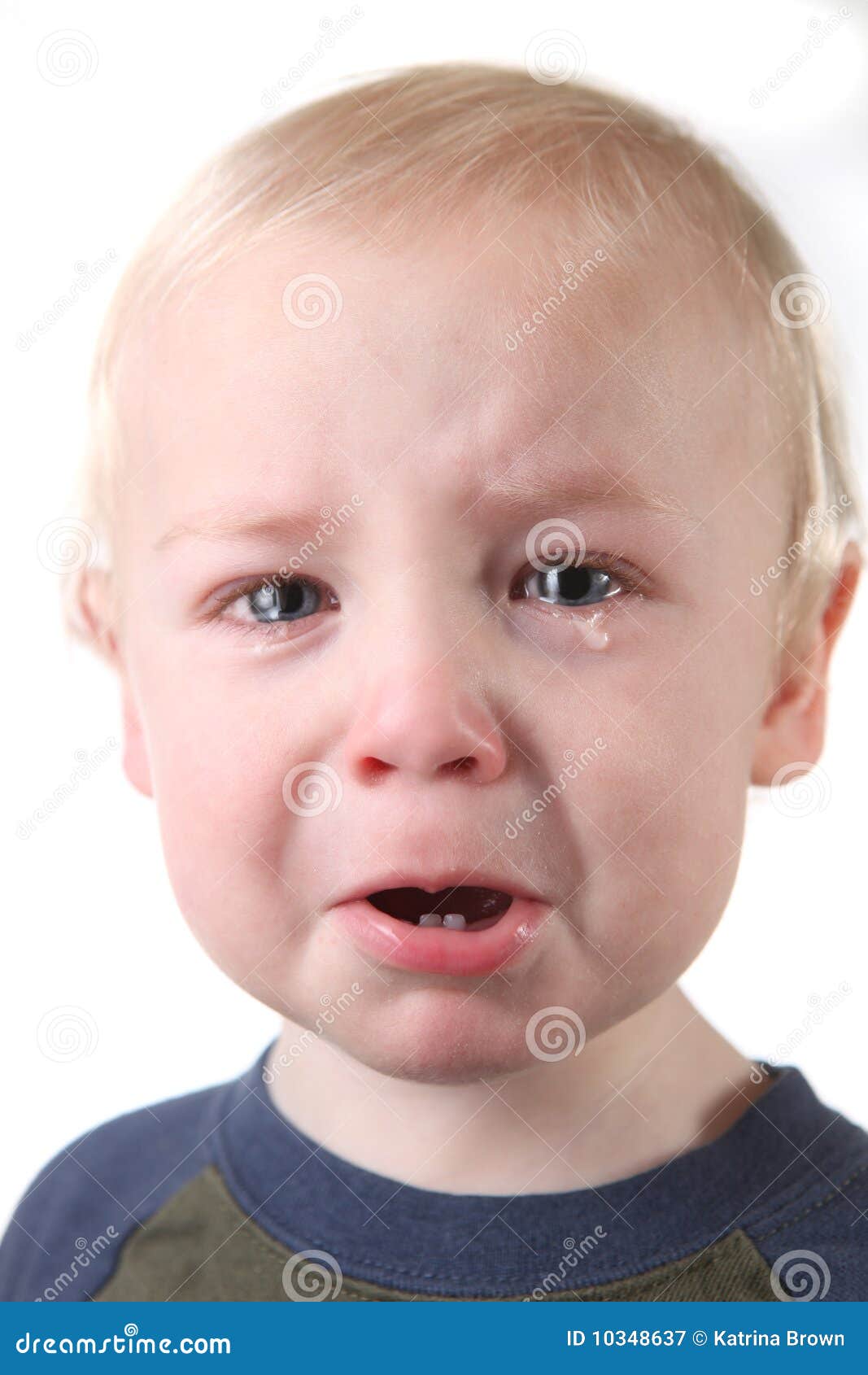 Crying Little Baby Boy stock image. Image of white, childhood - 10348637