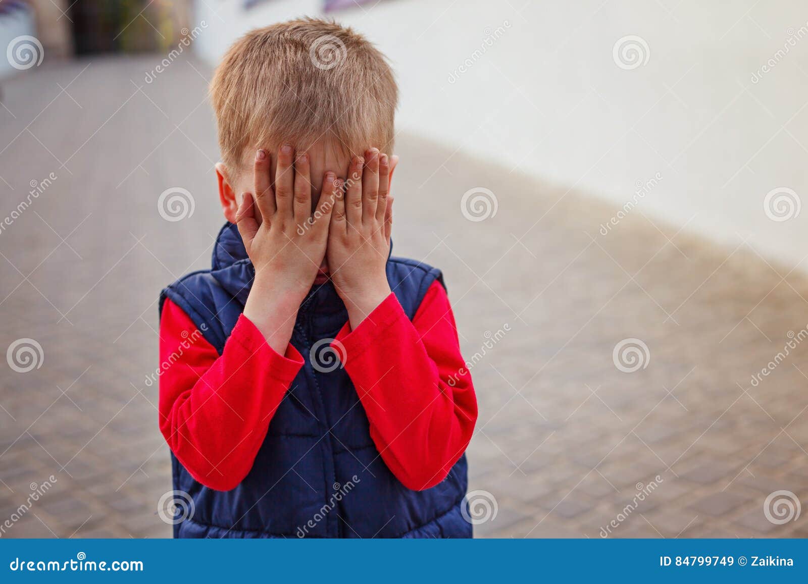 Crying Little Baby Boy stock image. Image of fear, fussy - 84799749